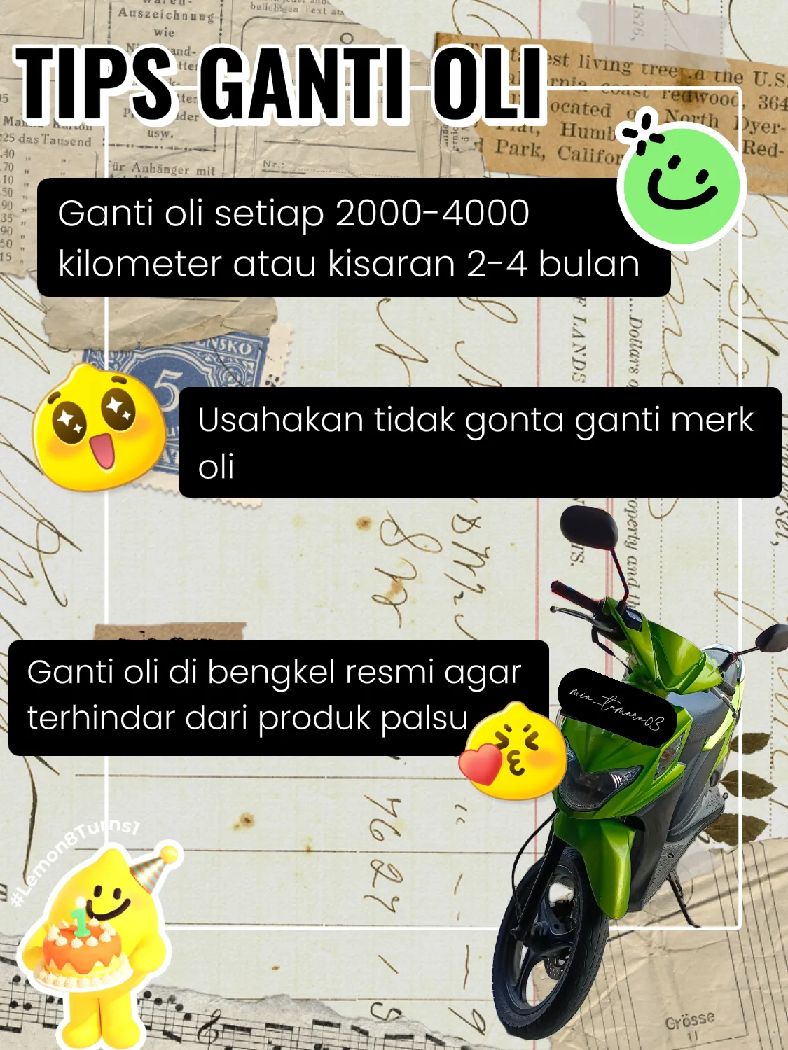 NGAPAIN GANTI OLI? BUANG" DUIT !#NyamanBerkendara | Galeri diposting oleh Mia_tamara03 | Lemon8