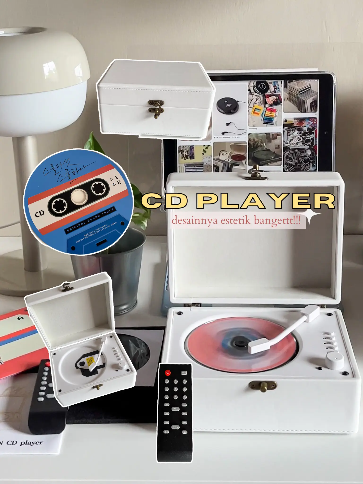 CD Player Aesthetic💿🎶Kolektor Music Album Merapat‼️ | Video ...