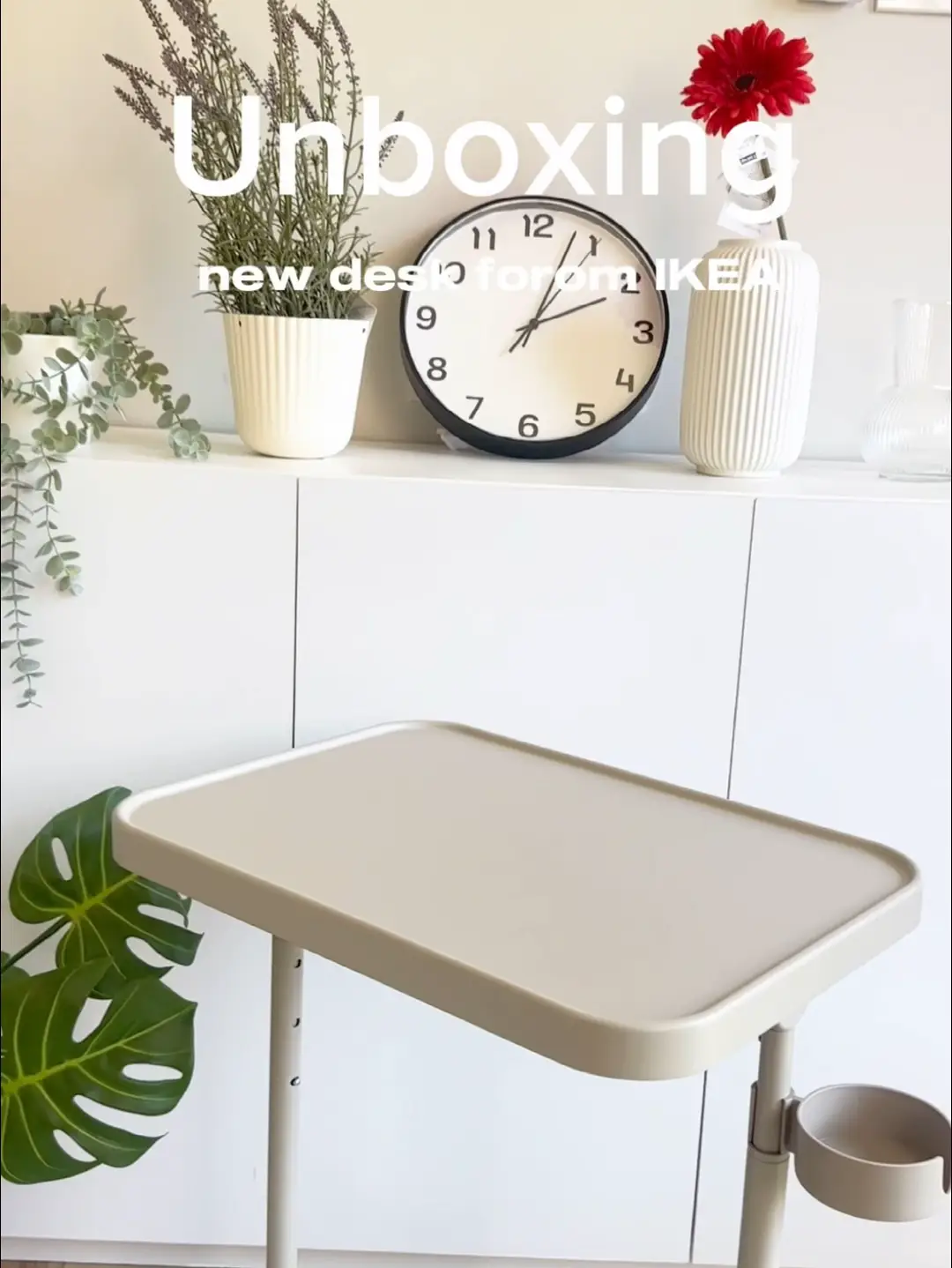 แกะกล่องโต๊ะทำงานตัวใหม่🫶🏻🤍 | วิดีโอที่เผยแพร่โดย pp’s | Lemon8