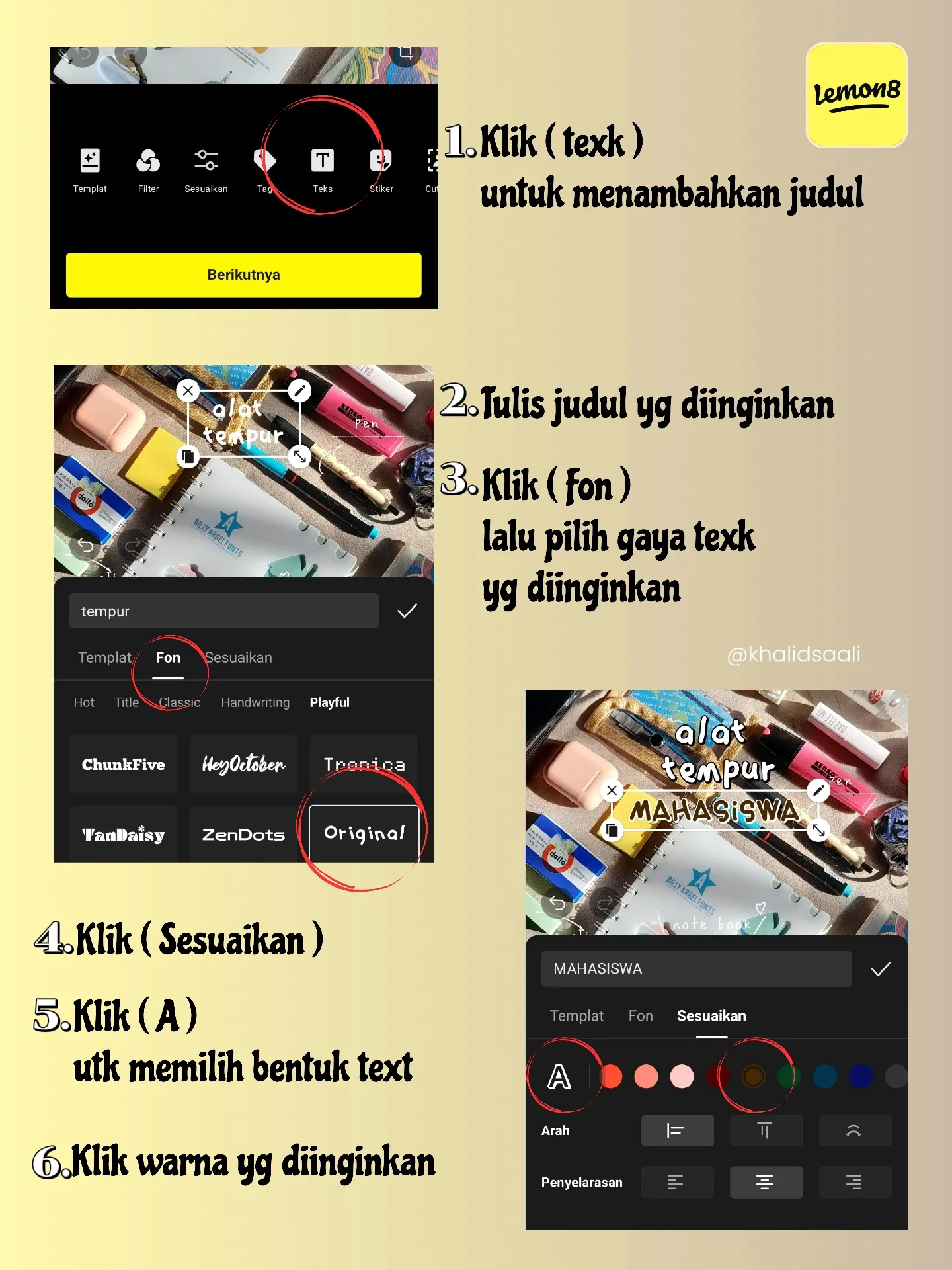 EDITING & POSTING konten di Lemon8 itu MUDAH 🥰🍋 | Galeri diposting oleh khalidsaali | Lemon8