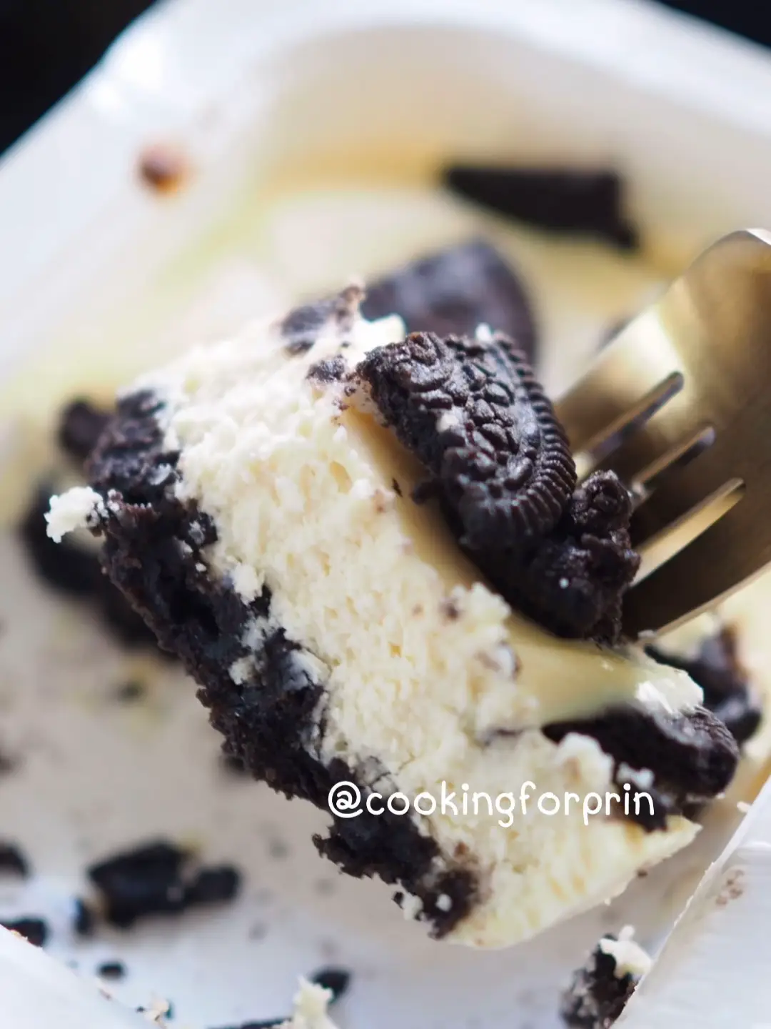 Oreo Cheese Pie | วิดีโอที่เผยแพร่โดย CookingForPrin | Lemon8
