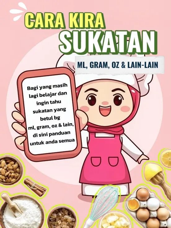 📏CARA KIRA SUKATAN ML, GRAM, OZ & LAIN-LAIN | Galeri disiarkan oleh Mrs.CtieBakerys | Lemon8