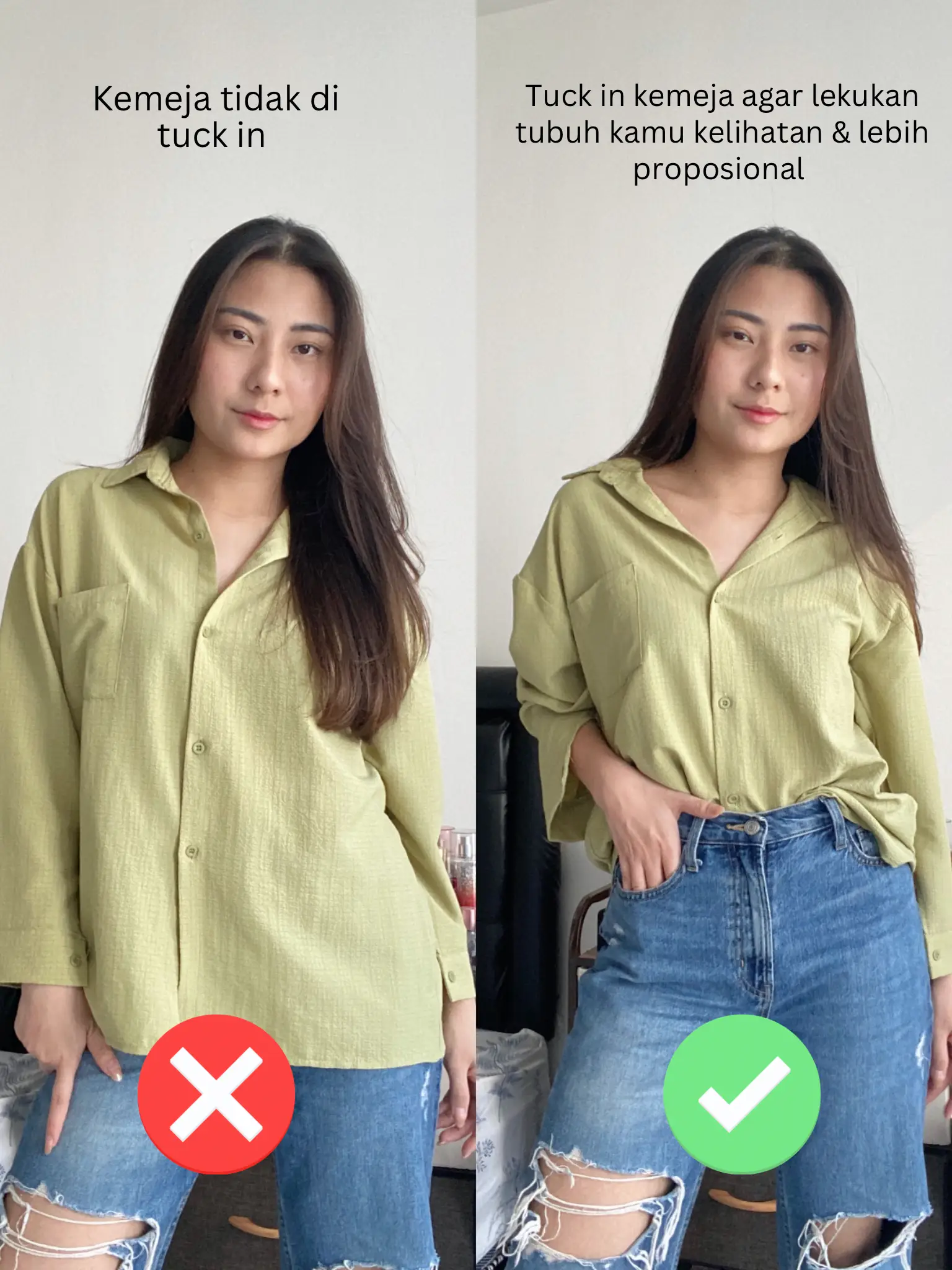 Hindari kesalahan pakai kemeja ini agar stylish | Galeri diposting oleh Sheryl louis | Lemon8