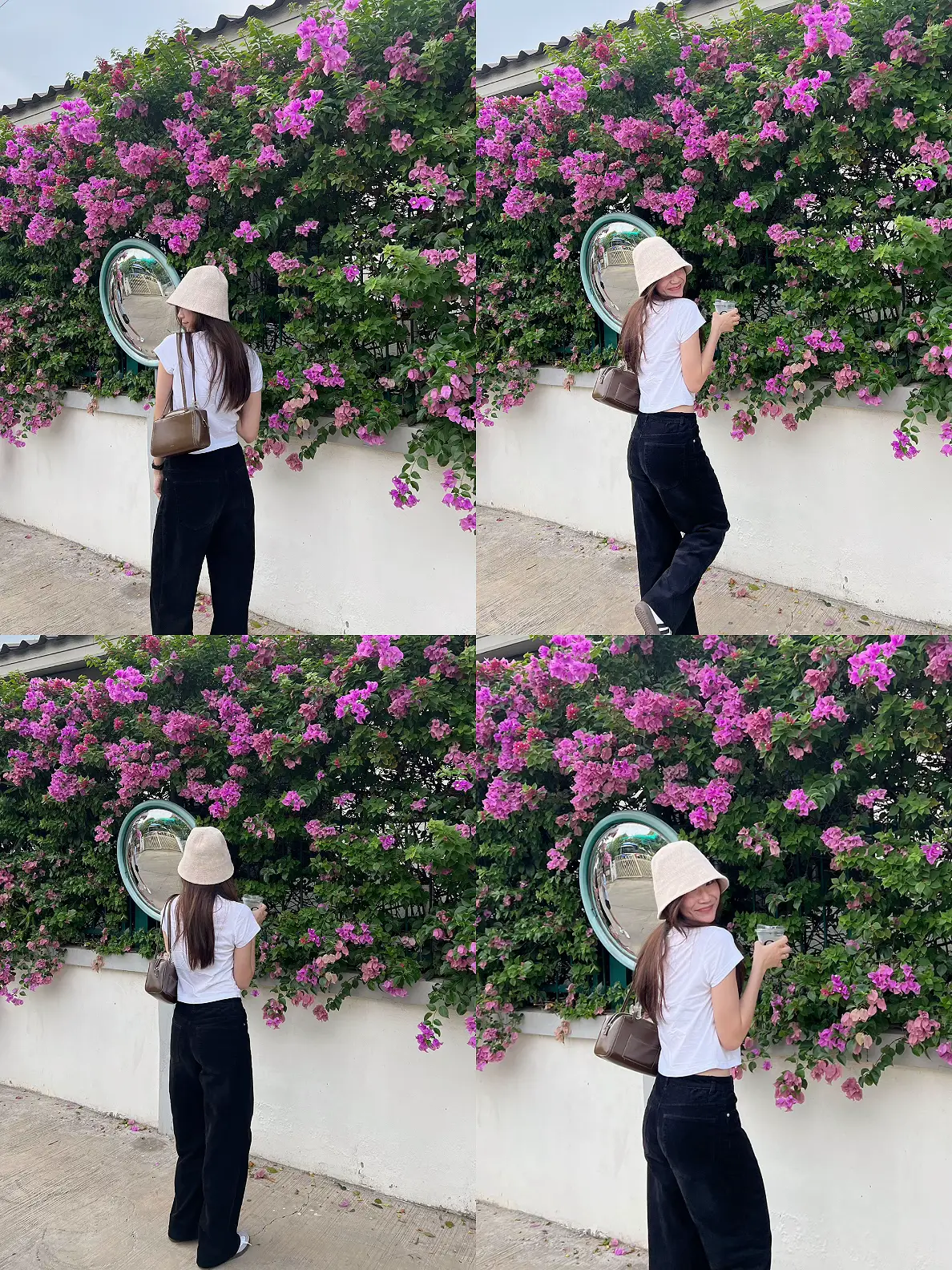 Summer mood ถ่ายรูปกับดอกเฟื่องฟ้า 🐽💐💓 | แกลเลอรีที่โพสต์โดย Tiwa | Lemon8