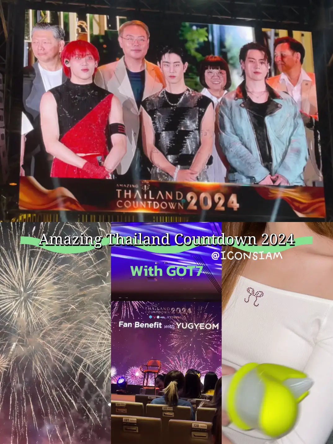 Amazing Thailand Countdown 2024 w/GOT7💚💚💚 | แกลเลอรีที่โพสต์โดย yoda ̈ | Lemon8