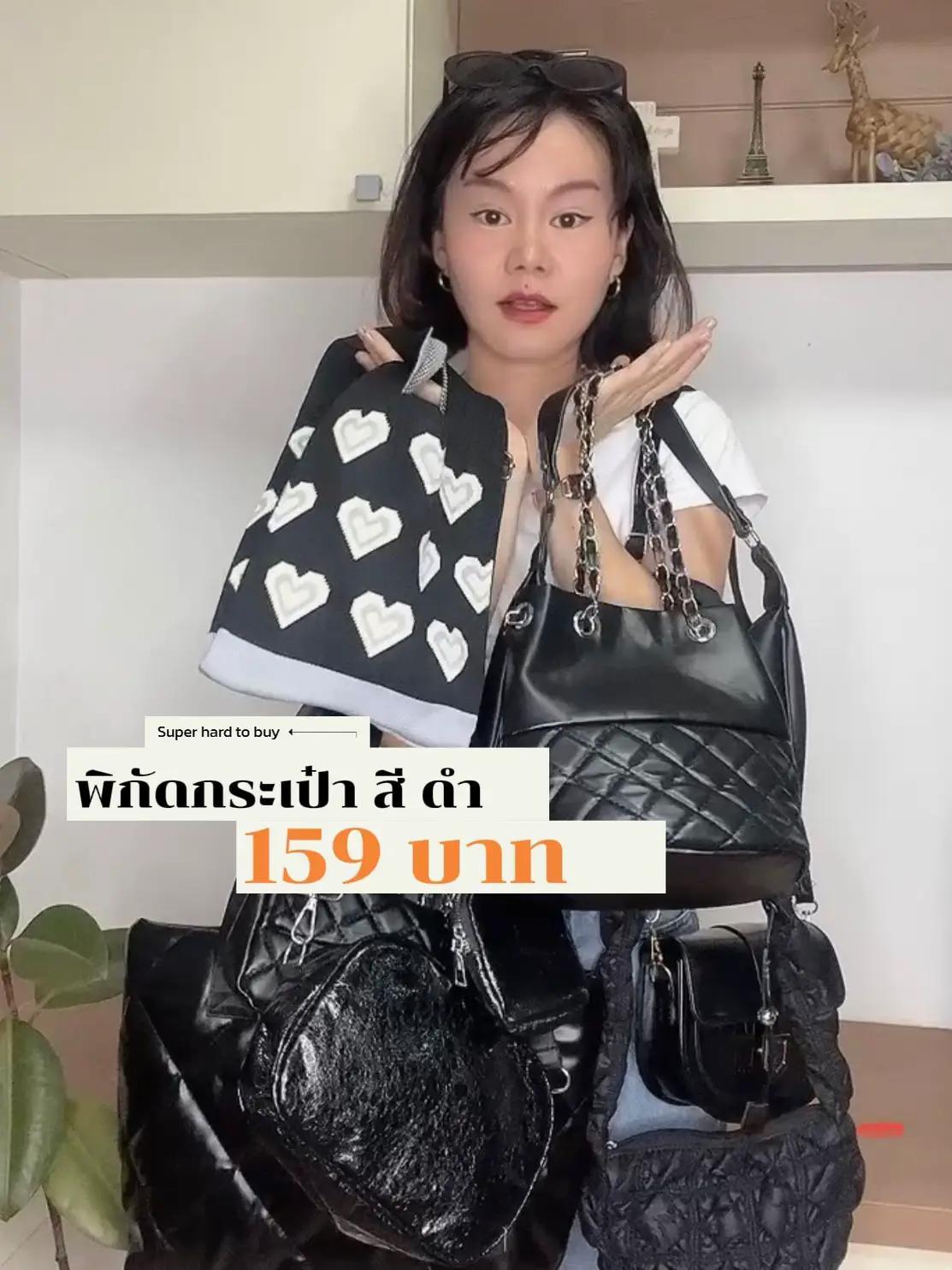 กระเป๋าสีดำ หาซื้อจากไหน | วิดีโอที่เผยแพร่โดย La La Lai | Lemon8