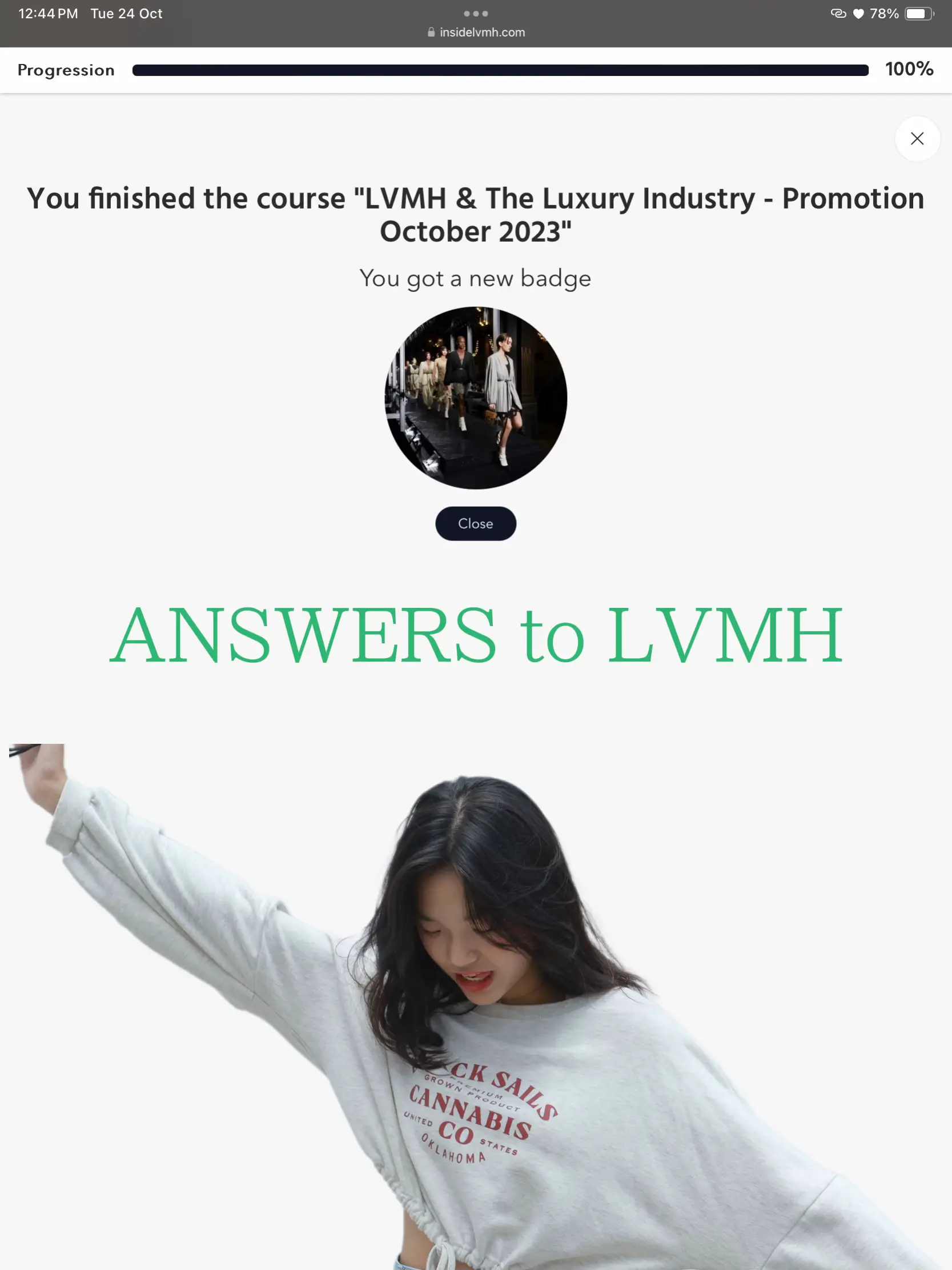 ANSWERS to 2nd quiz of LVMH 1st module 1️⃣🫶 | Gallery posted by kerker ...