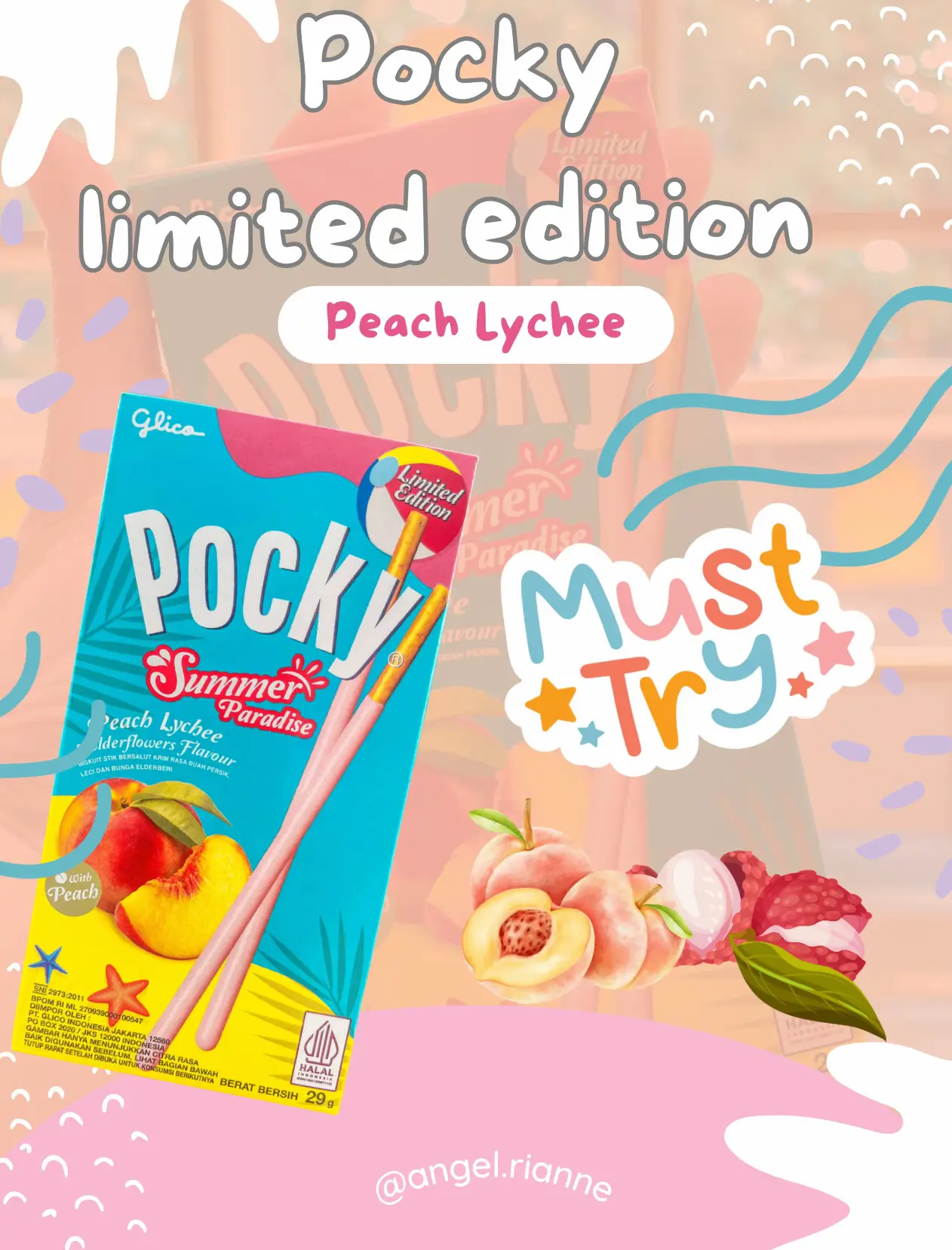 POCKY LIMITED EDITION! 🍑 | แกลเลอรีที่โพสต์โดย Angel.rianne | Lemon8