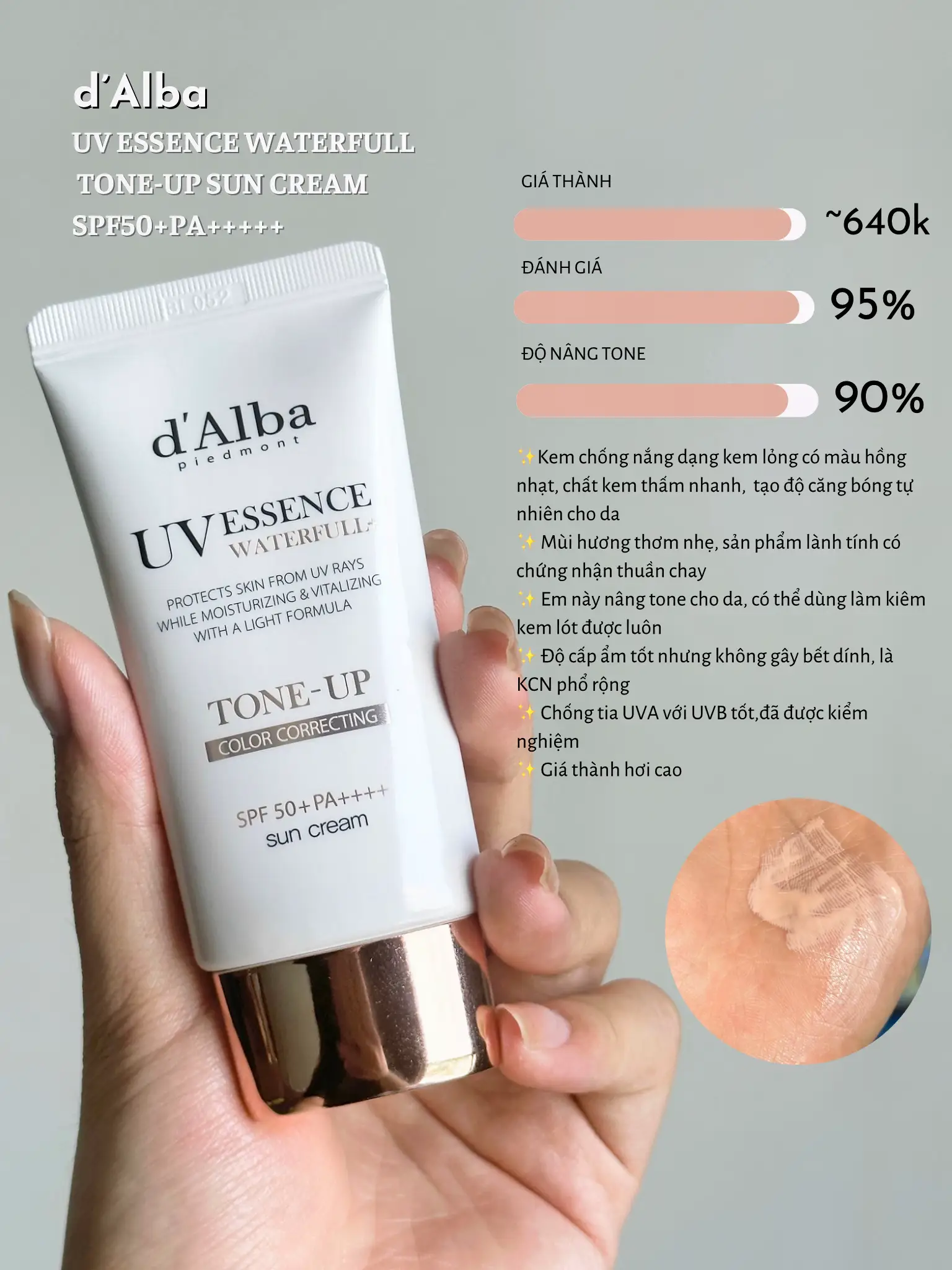 Đánh giá 2 loại kem chống nắng Viral nhà D’Alba🍋 | Bộ sưu tập do Lapis đăng | Lemon8