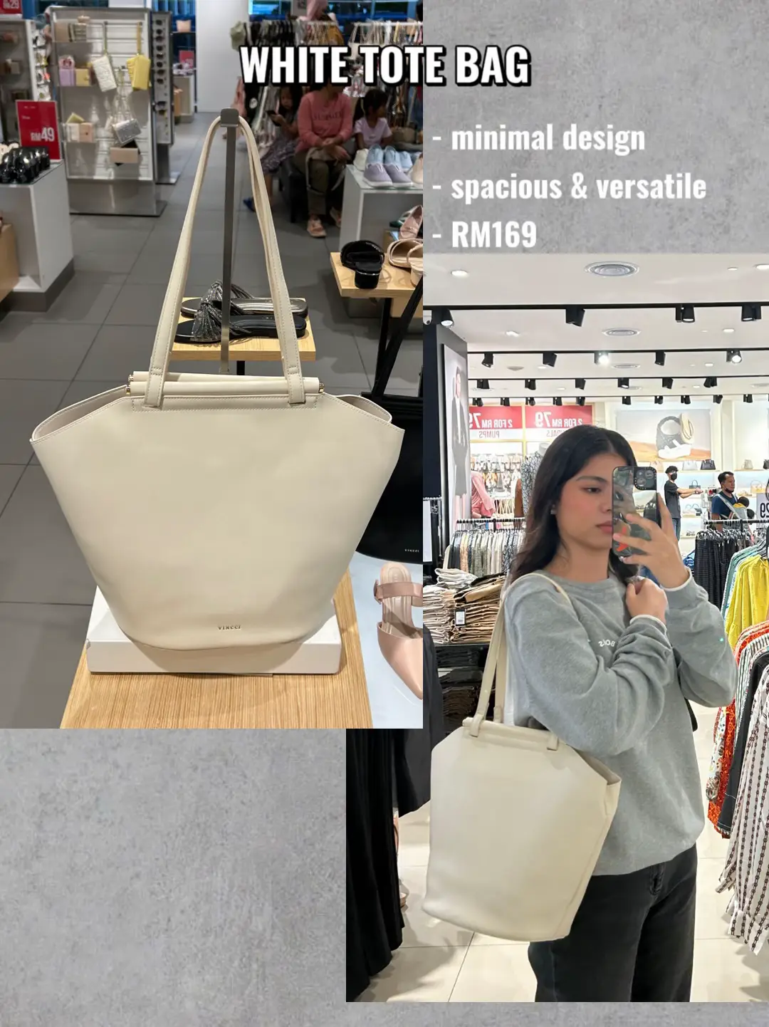 AFFORDABLE TOTE BAGS FROM PADINI | แกลเลอรีที่โพสต์โดย Faznadia | Lemon8