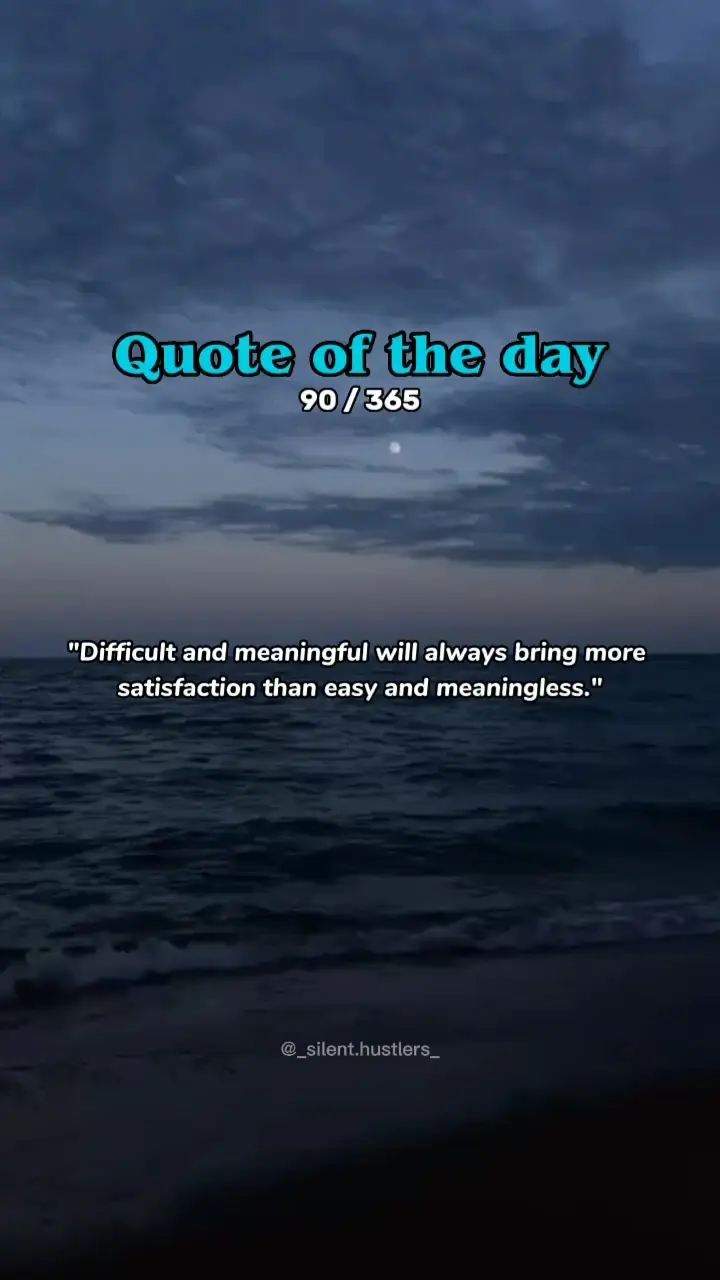 Quote of the day 90/365 | Video published by Silent.Hustler | Lemon8