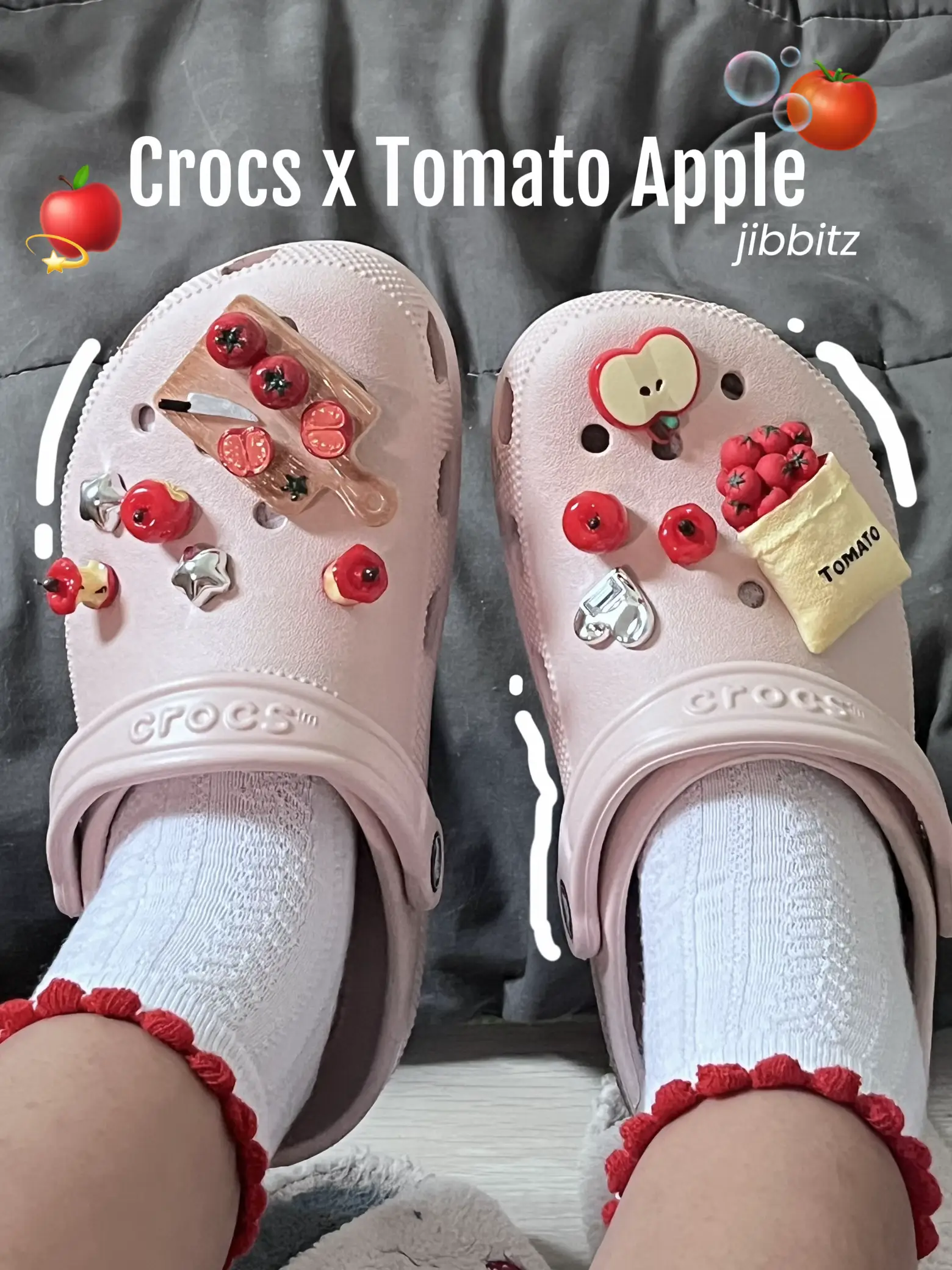 Crocs x Tomato Apple jibbitz 🍅🌟 | แกลเลอรีที่โพสต์โดย GNS Society | Lemon8