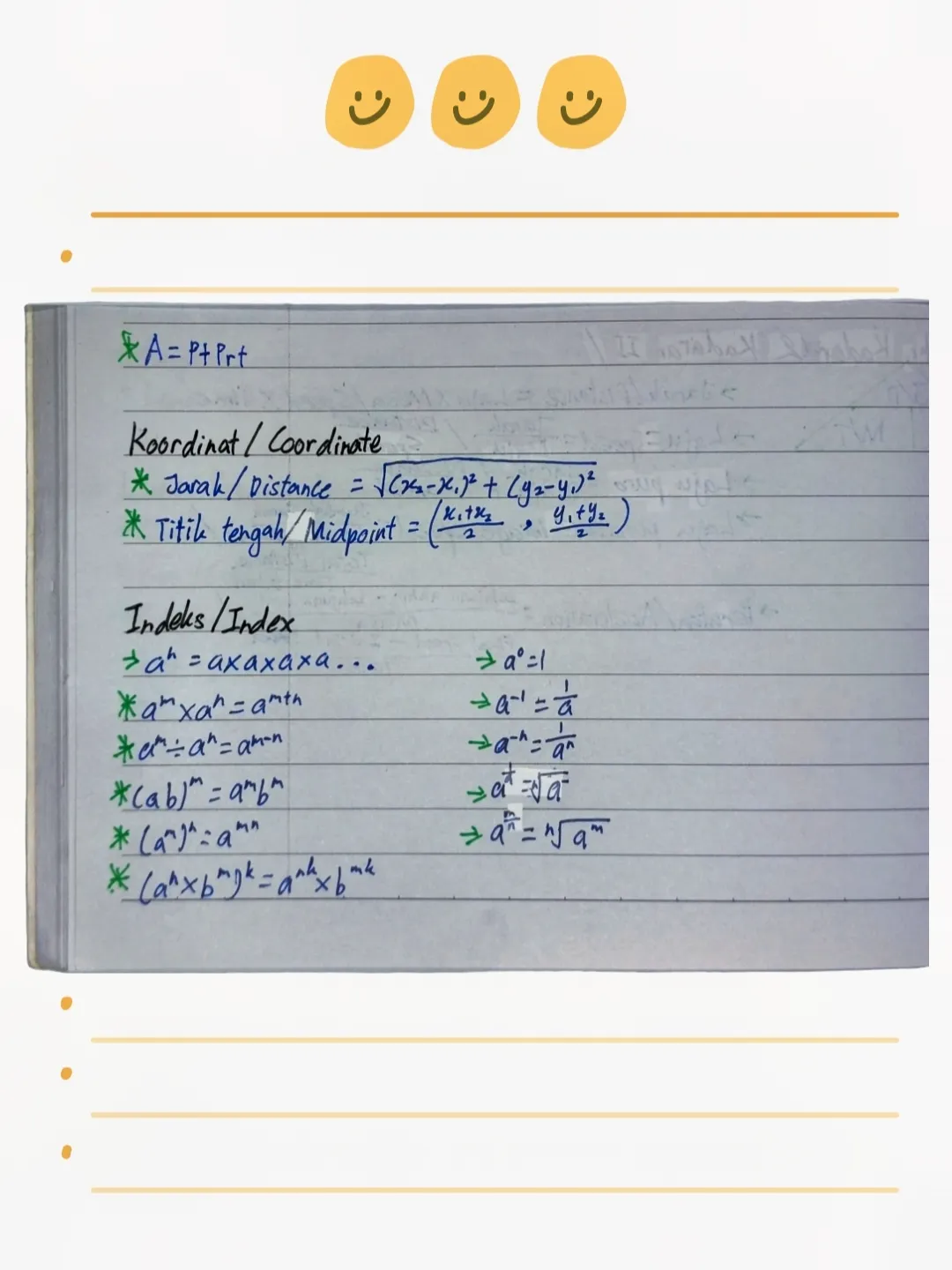 Math Formulas Form 1, 2, 3. Simple🤓☝️Malay/English | Galeri disiarkan ...