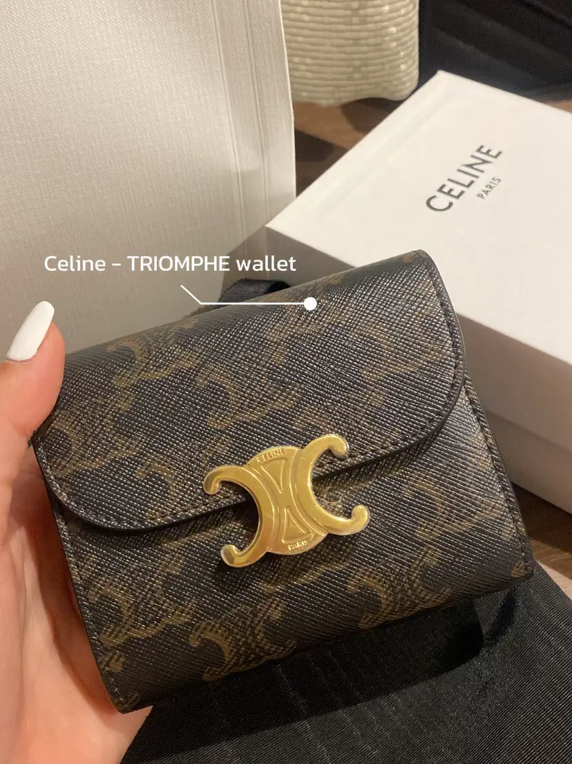 Celine - TRIOMPHE wallet | แกลเลอรีที่โพสต์โดย แมวเหมียว🥐💕 | Lemon8