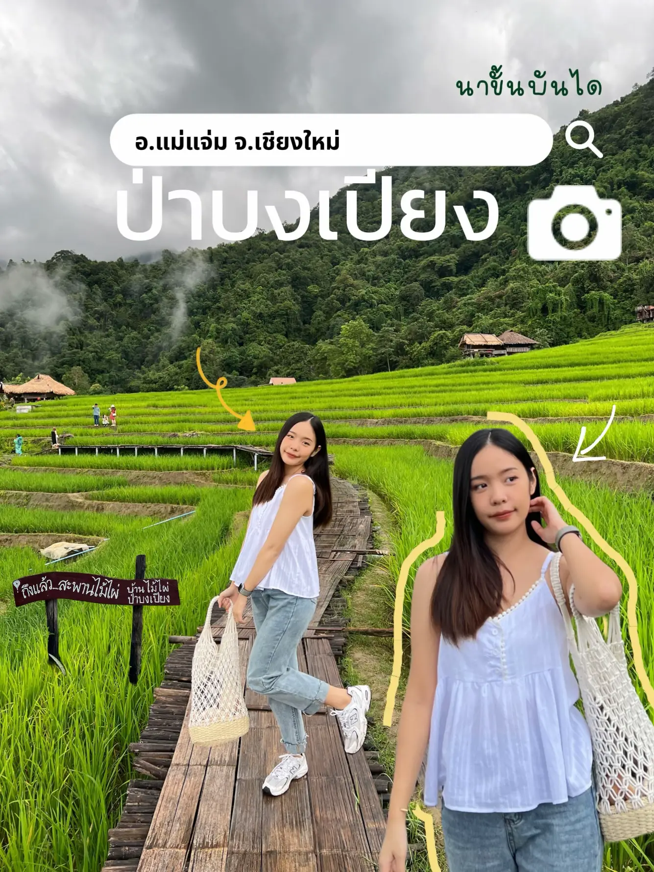 🌾นาขั้นบันได ป่าบงเปียง 🌾 | แกลเลอรีที่โพสต์โดย Ploy Prangwalai | Lemon8