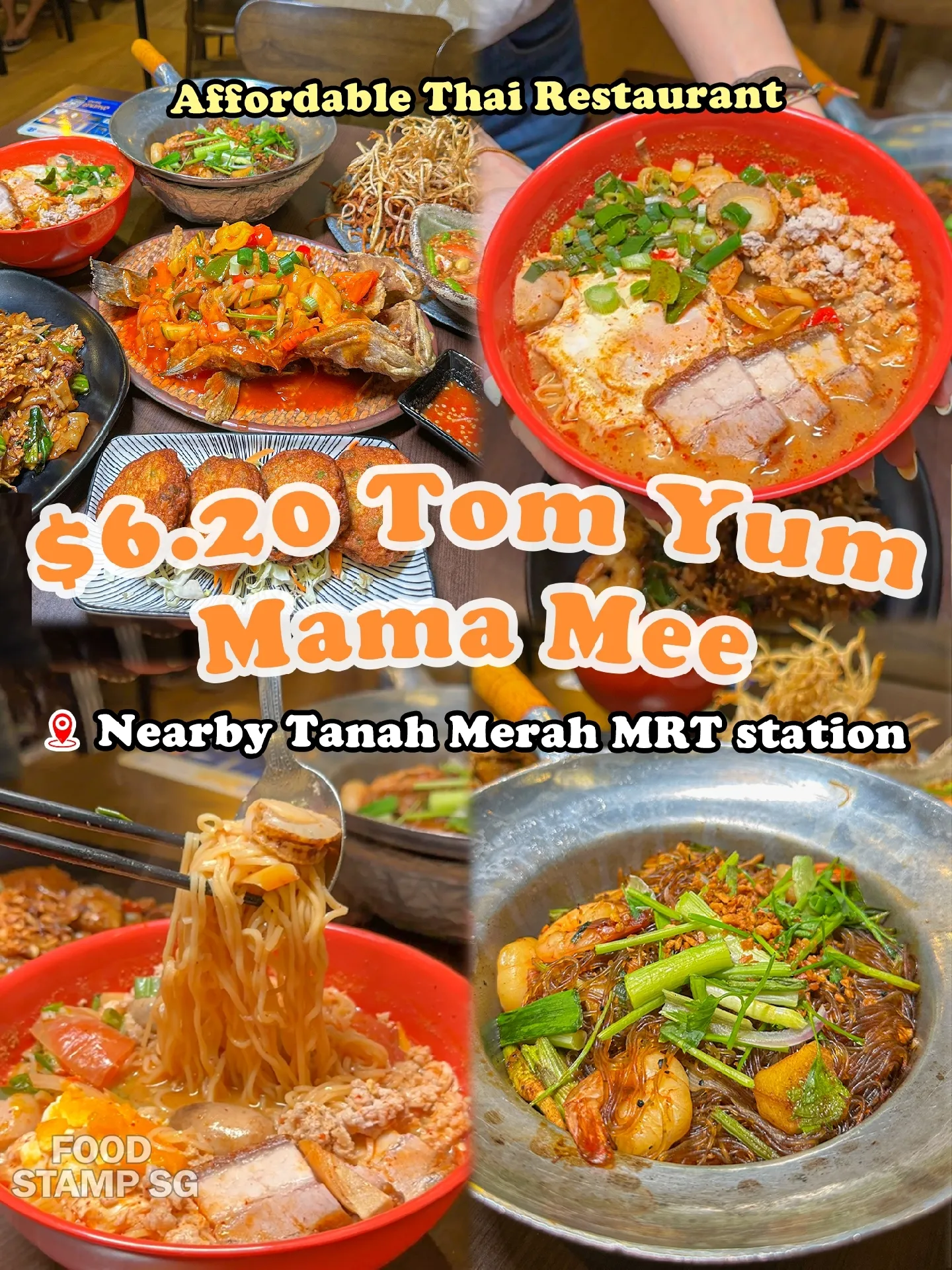 🇸🇬$6.20Tom Yum Mama Mee w scallops+roasted pork😍 | Video published by FoodStampSG | Lemon8