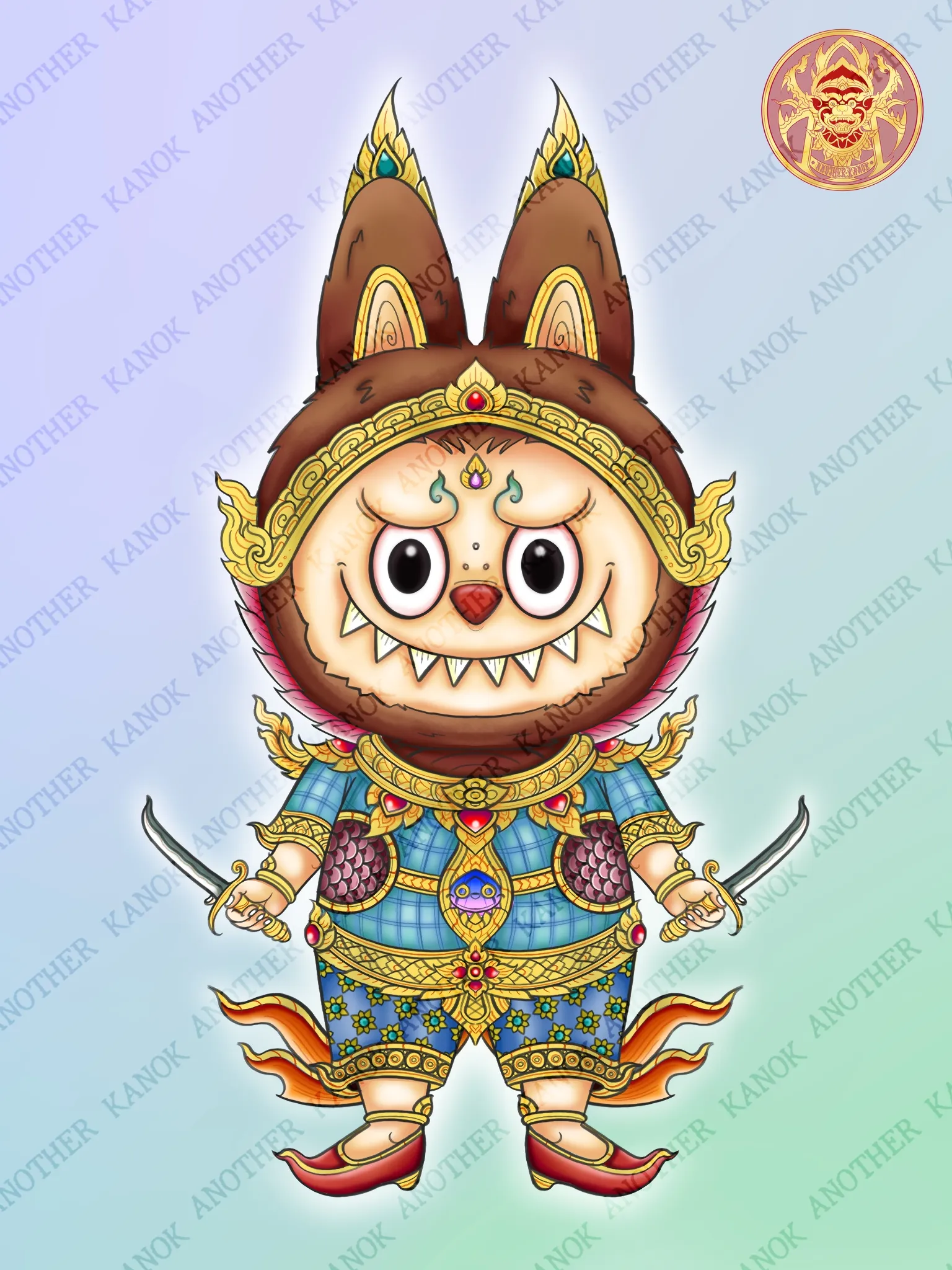 ลาบูบู้ ลายไทย | แกลเลอรีที่โพสต์โดย Another Kanok | Lemon8