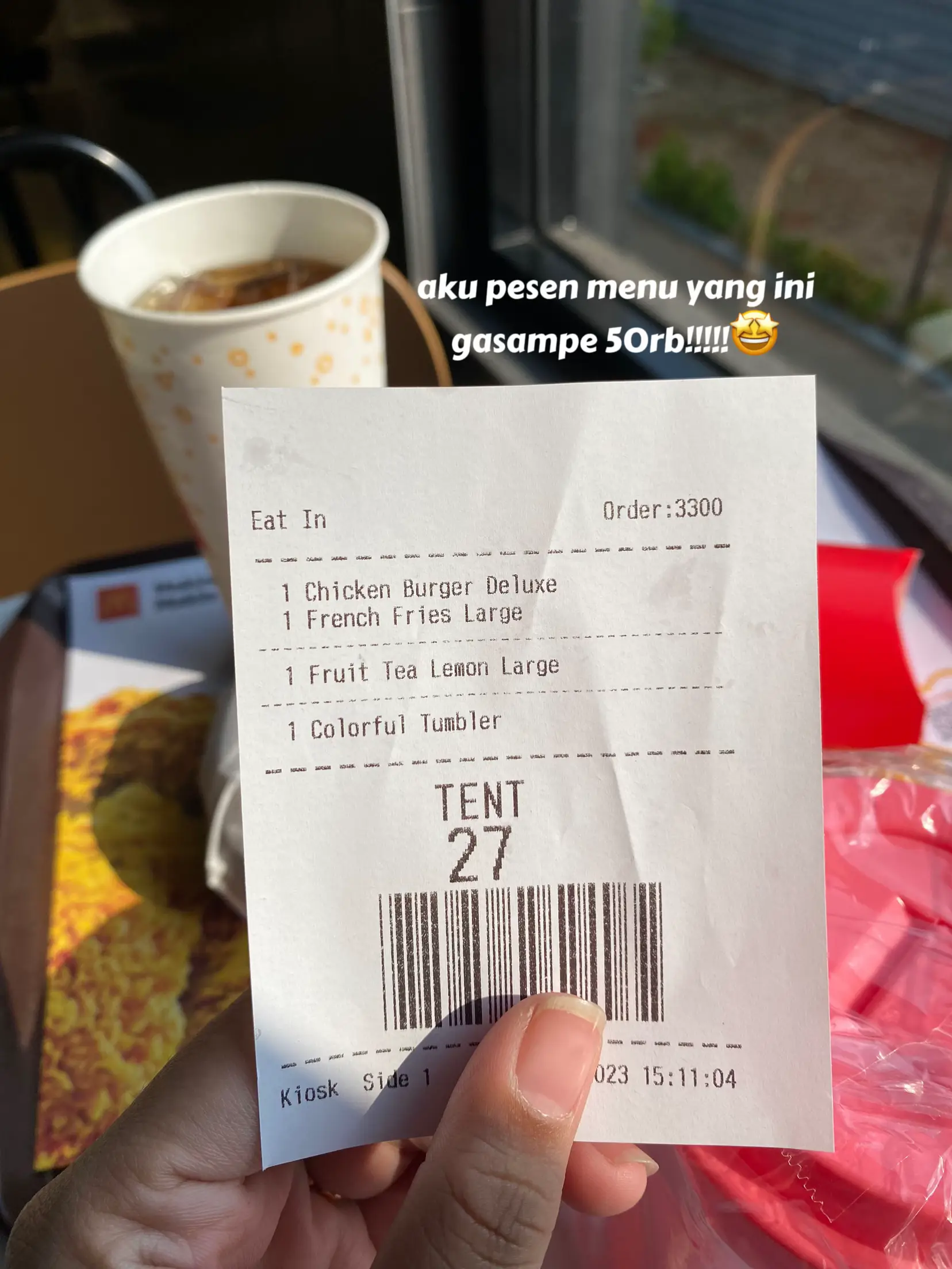 jajan mekdi dapet tumblr gratisssss!!!!🤩🫶🏻🍔🥤🍟 | Galeri diposting oleh shutter of pn | Lemon8