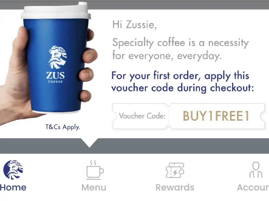 One step to get Buy 1 Free 1 in Zus Coffee | แกลเลอรีที่โพสต์โดย eloise ...