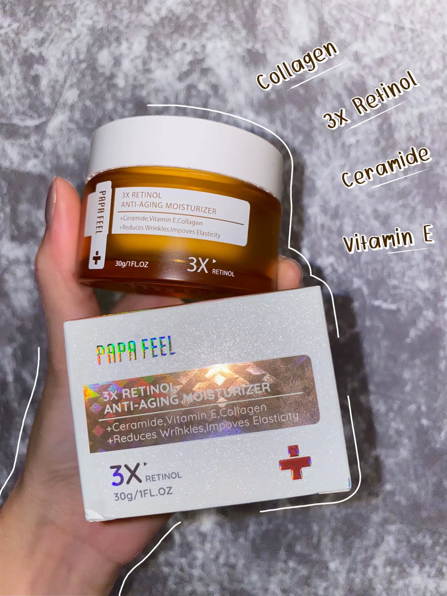 PAPA FEEL x5 Ceramide & x3 Retinol | แกลเลอรีที่โพสต์โดย Nattiime🦋 | Lemon8