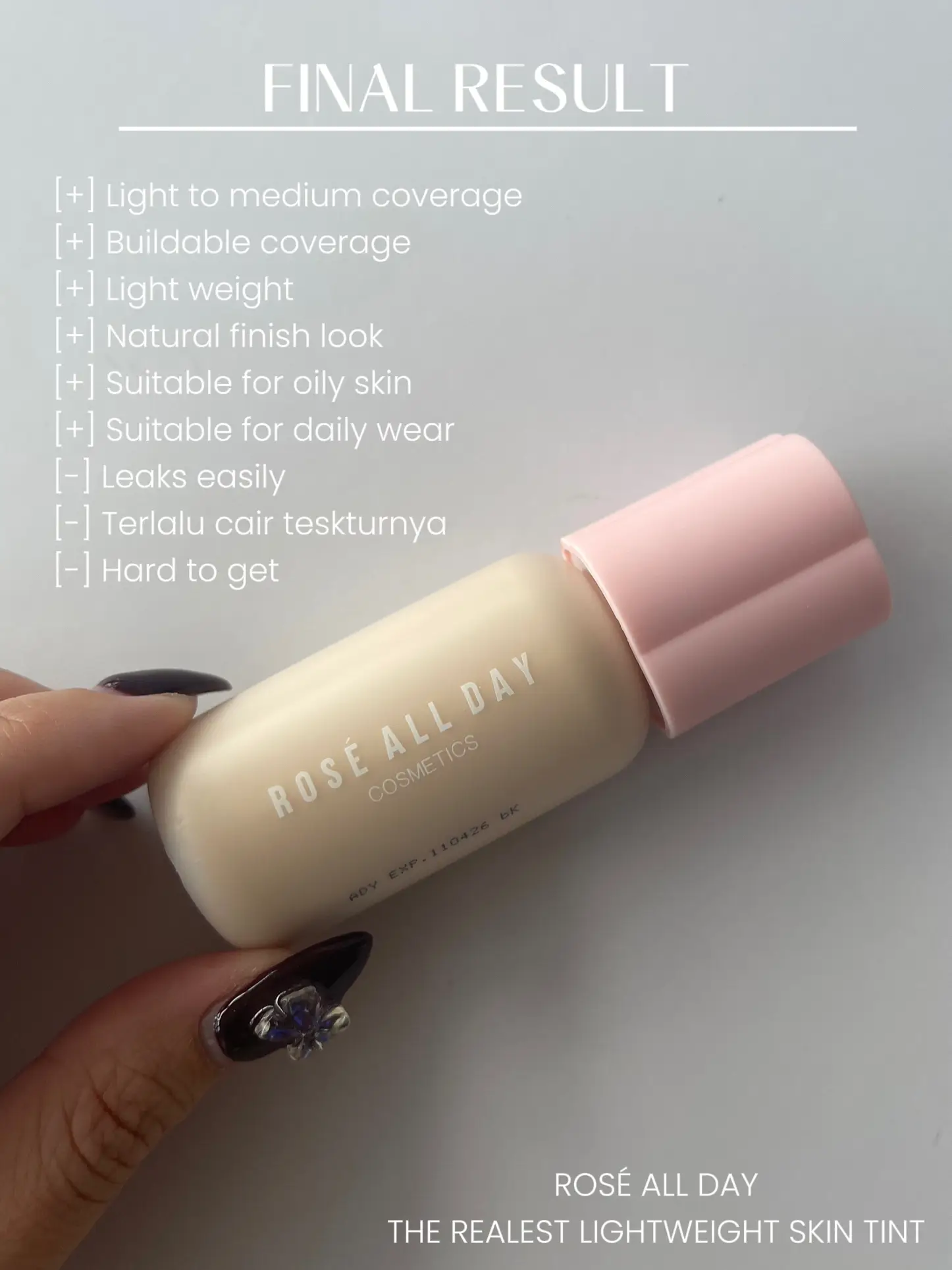 The Lightest Skin Tint • ROSÉ ALL DAY | Galeri diposting oleh ...