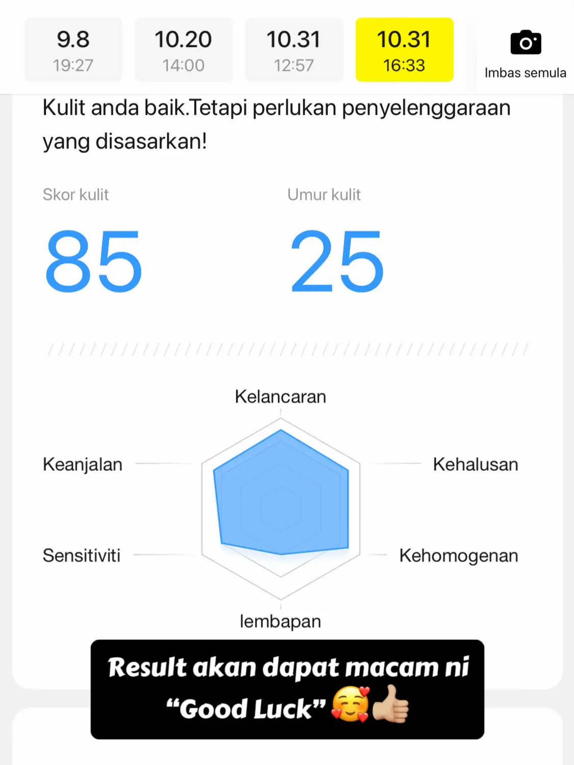 Jom Cuba Skin Check 🥰 Apps Lemon8 🍋 | แกลเลอรีที่โพสต์โดย Nurul Huda | Lemon8