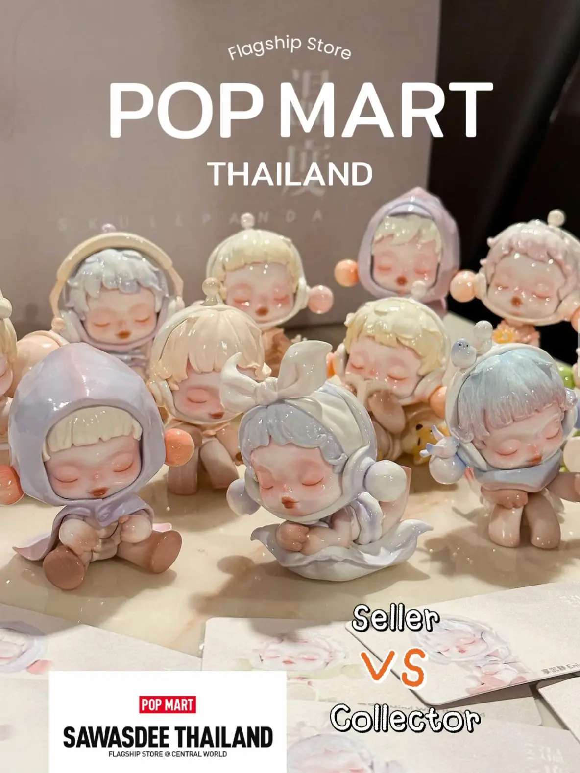 POP MART ในไทยเปิดแล้ววันแรก!! นักสะสม vs พ่อ-แม่ค้า | แกลเลอรีที่โพสต์โดย Jun Imai | Lemon8