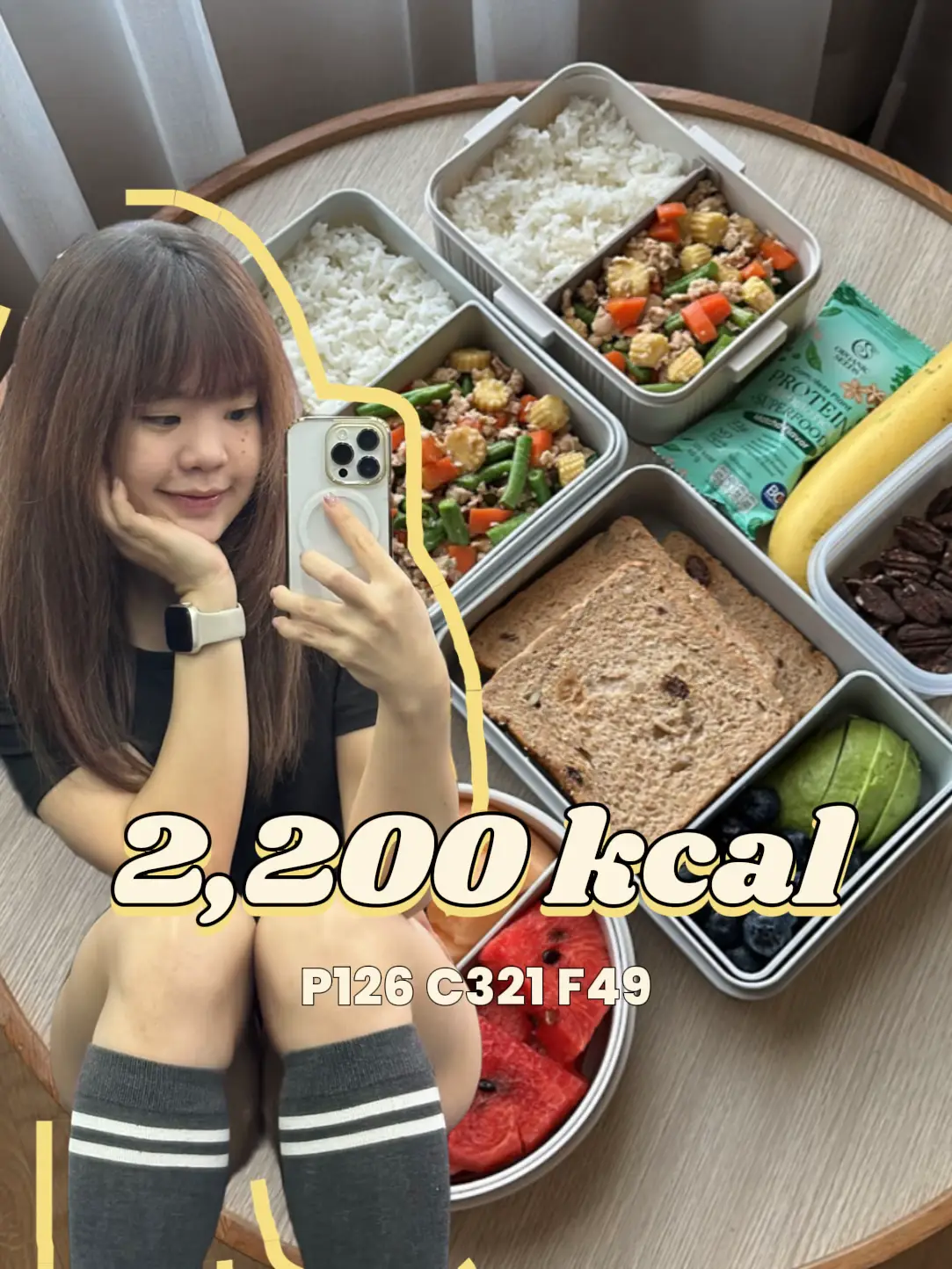 2,200 kcal (maintain) | แกลเลอรีที่โพสต์โดย Sasas.diary | Lemon8