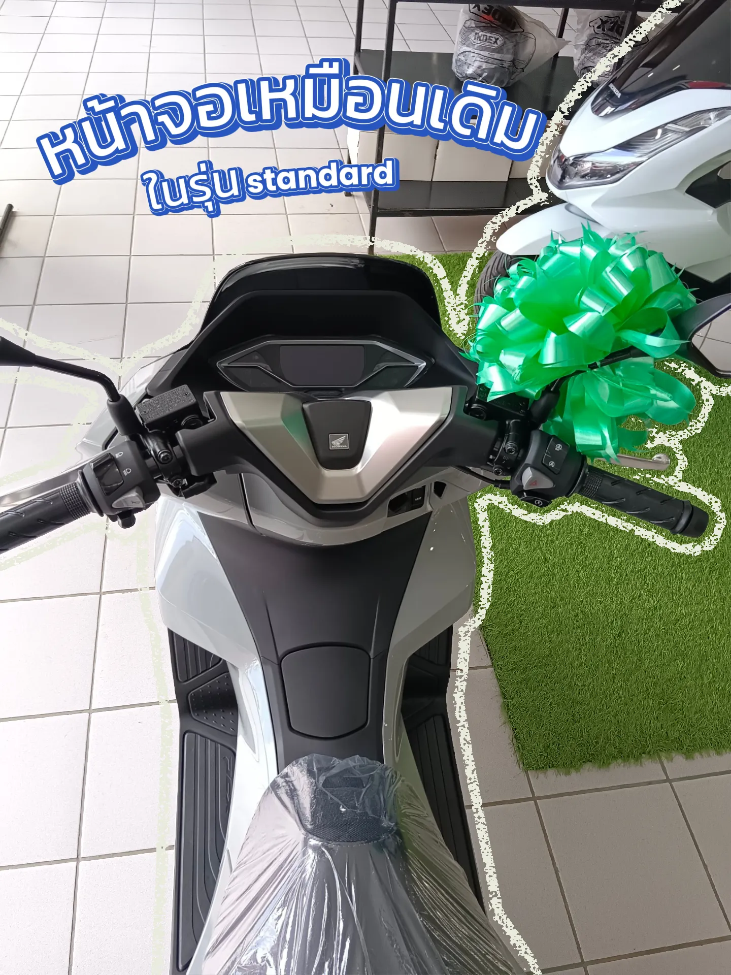 🛵 all new honda PCX 160 ปี 2025 สีเทา-ดำ | แกลเลอรีที่โพสต์โดย LIN AMPHON | Lemon8