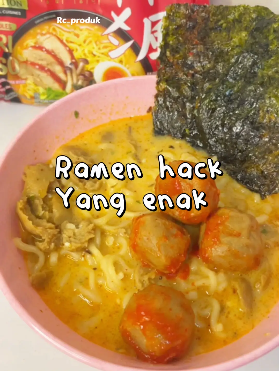Ramen hack 😍 | Video dipublikasikan oleh Rc_produk | Lemon8