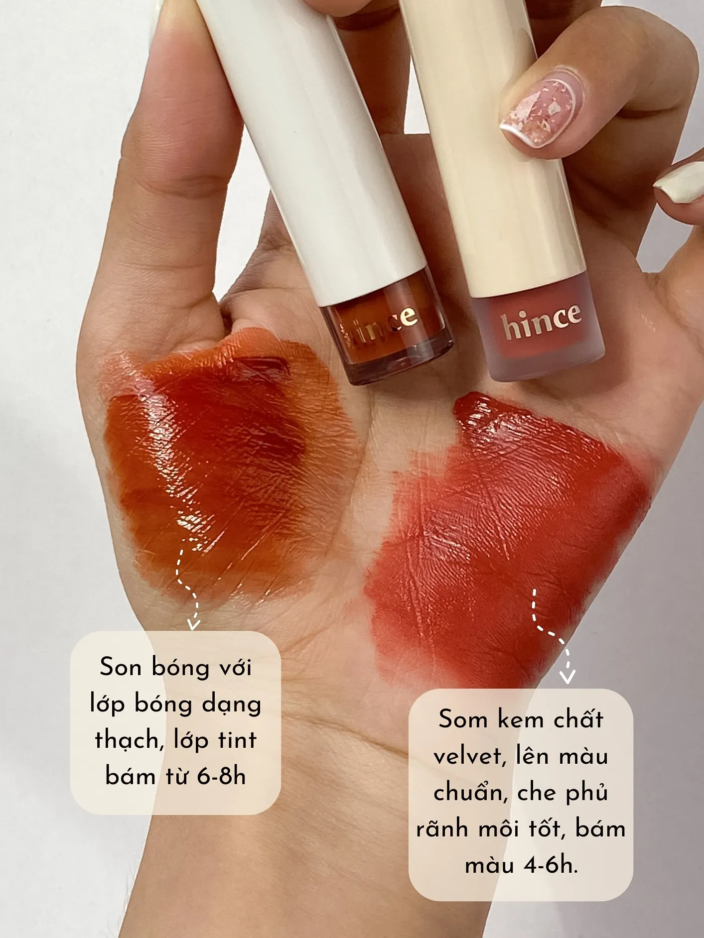 So sánh 2 dòng son nhà HINCE | แกลเลอรีที่โพสต์โดย FunThao175 | Lemon8