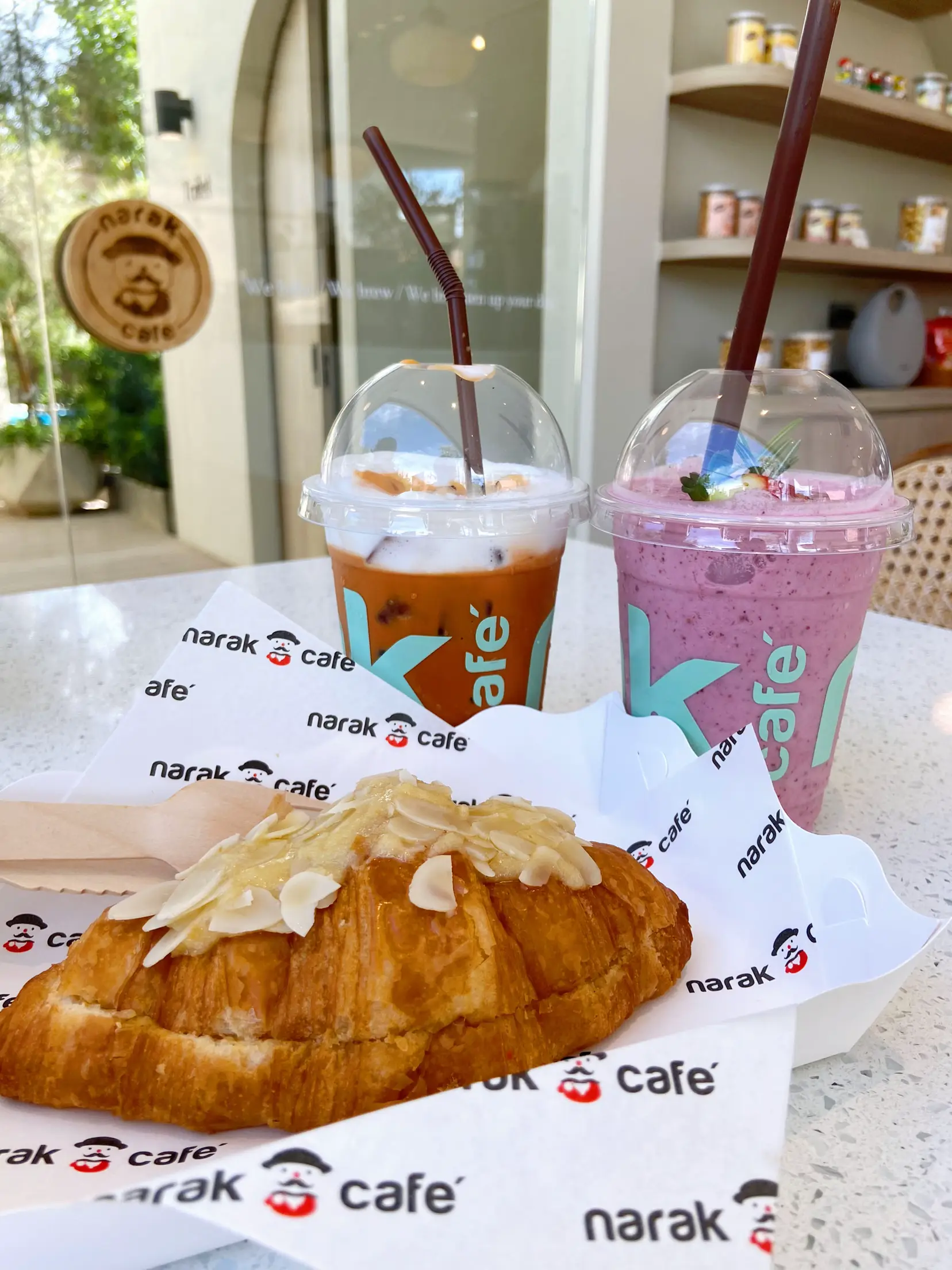 📍🥐☕️ Narak Cafe น่ารักคาเฟ่เกาหลีนครชัยศรี นครปฐม | แกลเลอรีที่โพสต์โดย ᙏ̤̫ 🅟🅡🅔🅐🅦 | Lemon8
