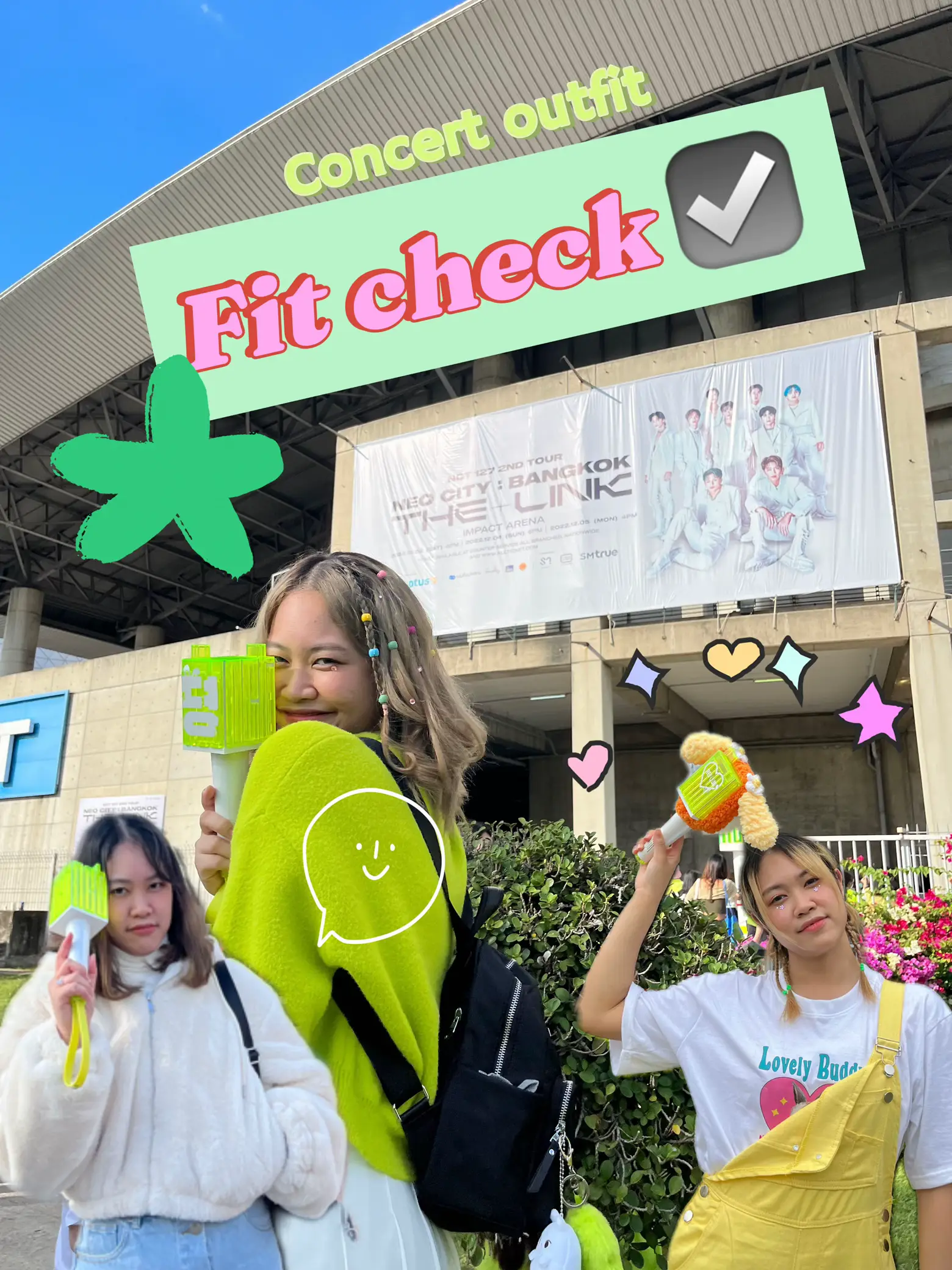 FIT CHECK NCT CONCERT OUTFIT 💚🤍 | แกลเลอรีที่โพสต์โดย Pinkishine | Lemon8