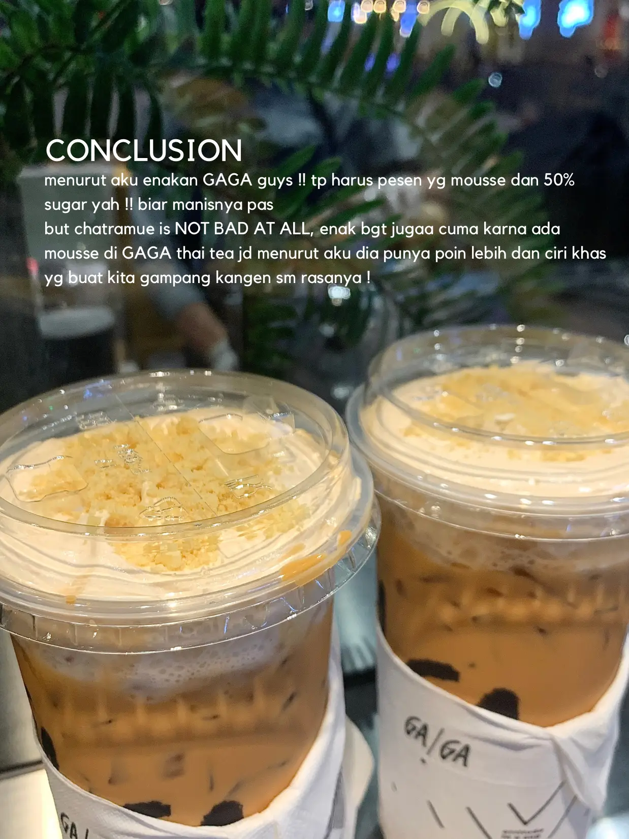 chatramue vs GAGA thai tea ! | Galeri diposting oleh Rosselyn Angel | Lemon8