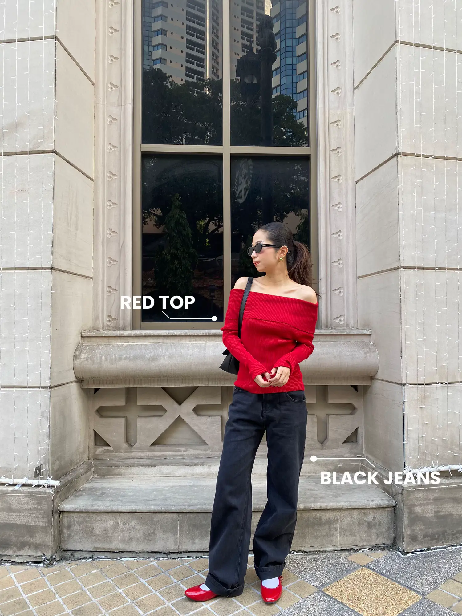 BLACK&RED OUTFIT by ajenth | แกลเลอรีที่โพสต์โดย poypious’ | Lemon8