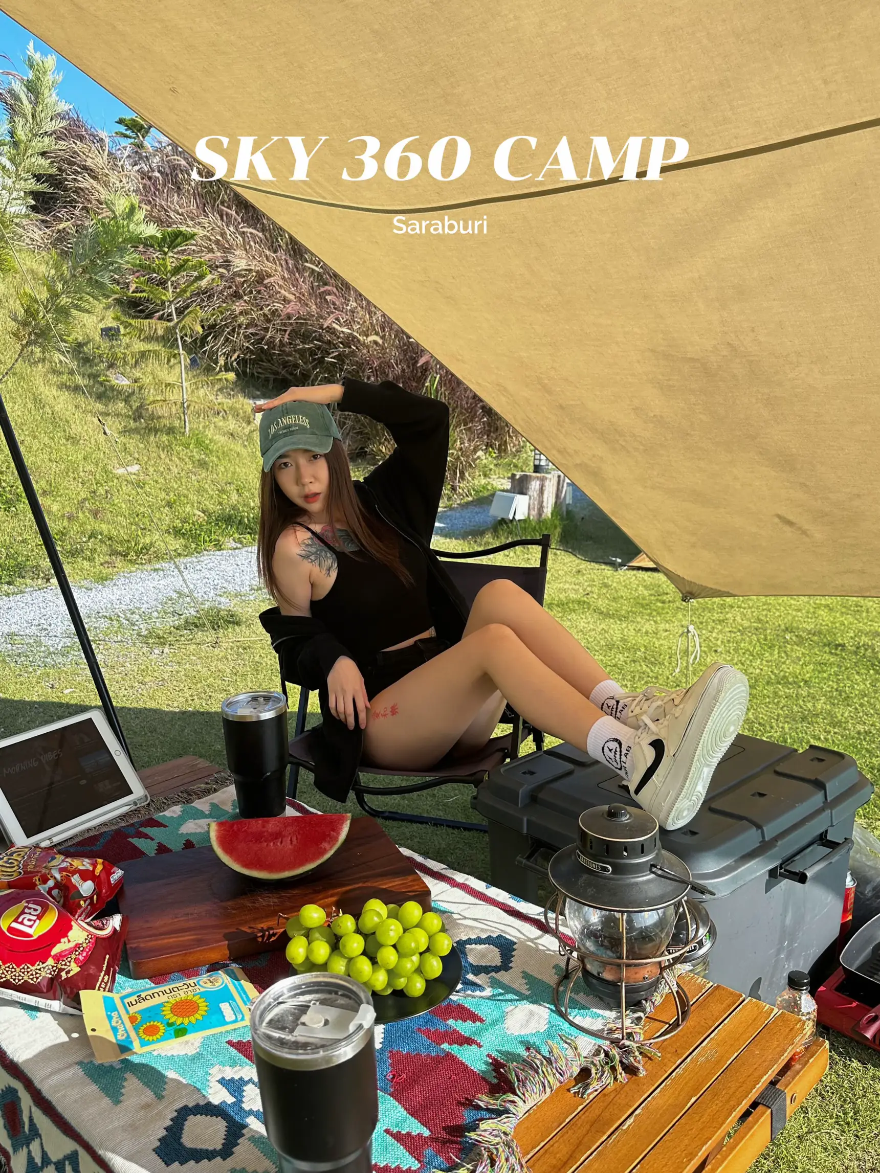 ลานกางเต็นท์ ใกล้กรุงเทพ เดินทางแค่ 2 ชั่วโมง เต้าอั้น!! | แกลเลอรีที่โพสต์โดย อ้อมแอ้ม | Lemon8