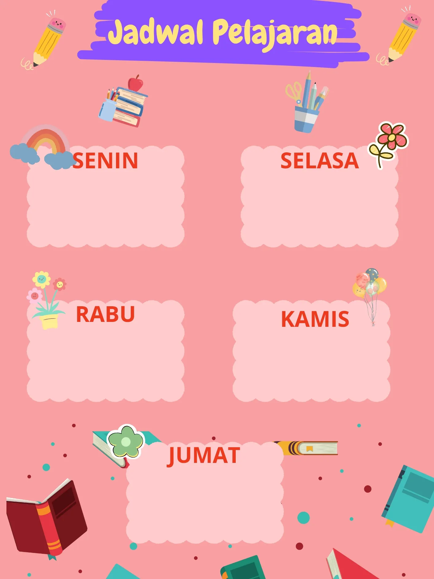 🌷template jadwal pelajaran sekolah🌷 | Galeri diposting oleh Tika Dewii | Lemon8