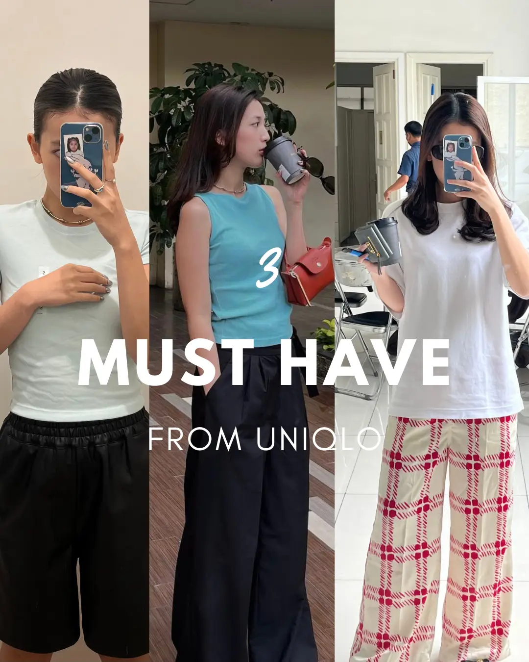 3 MUST HAVE FROM UNIQLO👚 | Galeri diposting oleh azahhra | Lemon8