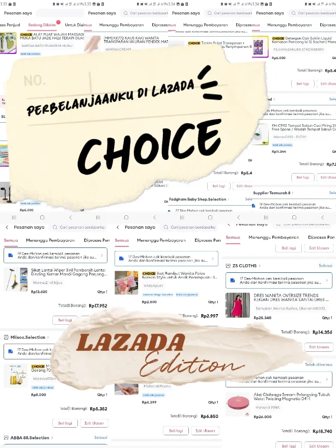 Perbelanjaanku di Lazada | Galeri diposting oleh Ochie | Lemon8