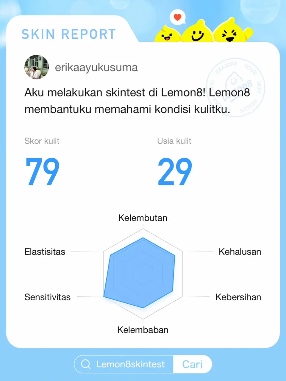 Laporan Kulit Saya | Galeri diposting oleh Erika Ayu | Lemon8