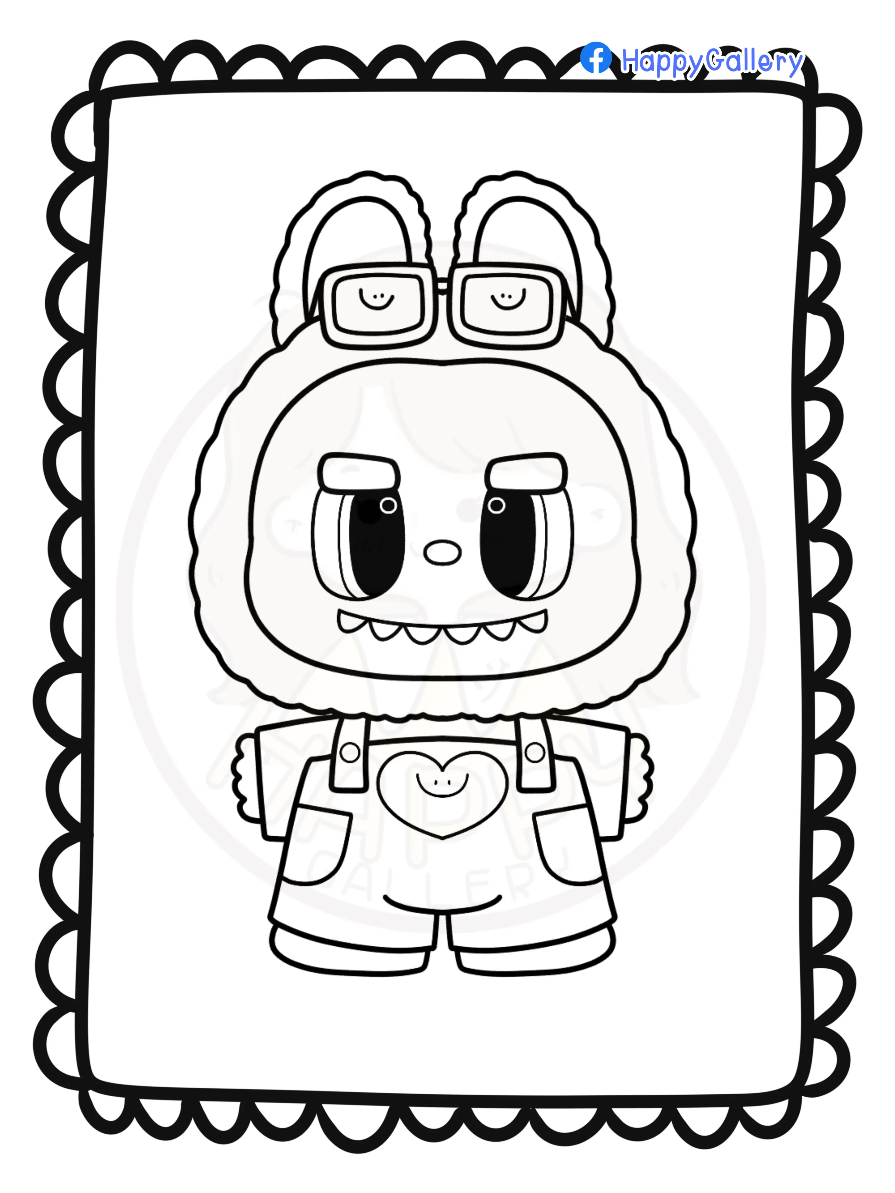 Coloring Book Labubu 😍 | Galeri diposting oleh HappyGallery | Lemon8