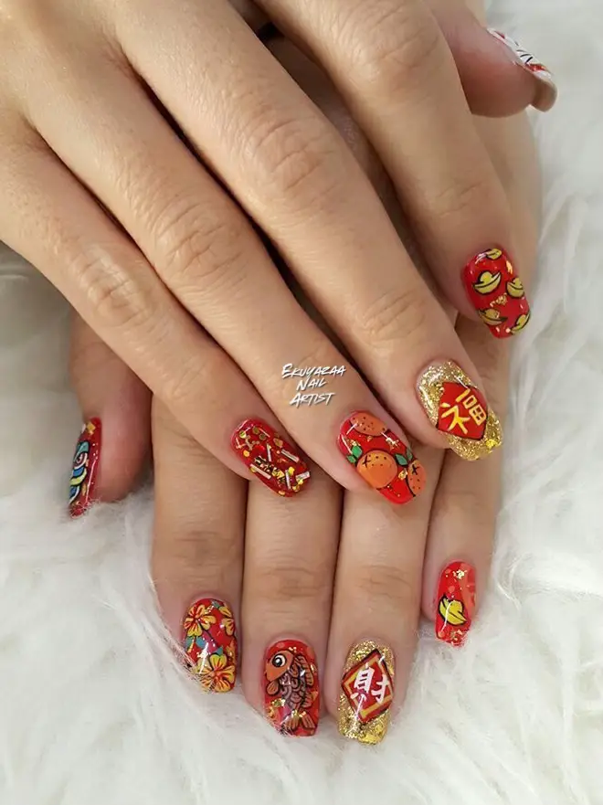 HOW TO Chinese Nails | แกลเลอรีที่โพสต์โดย Ekuya Zaa | Lemon8