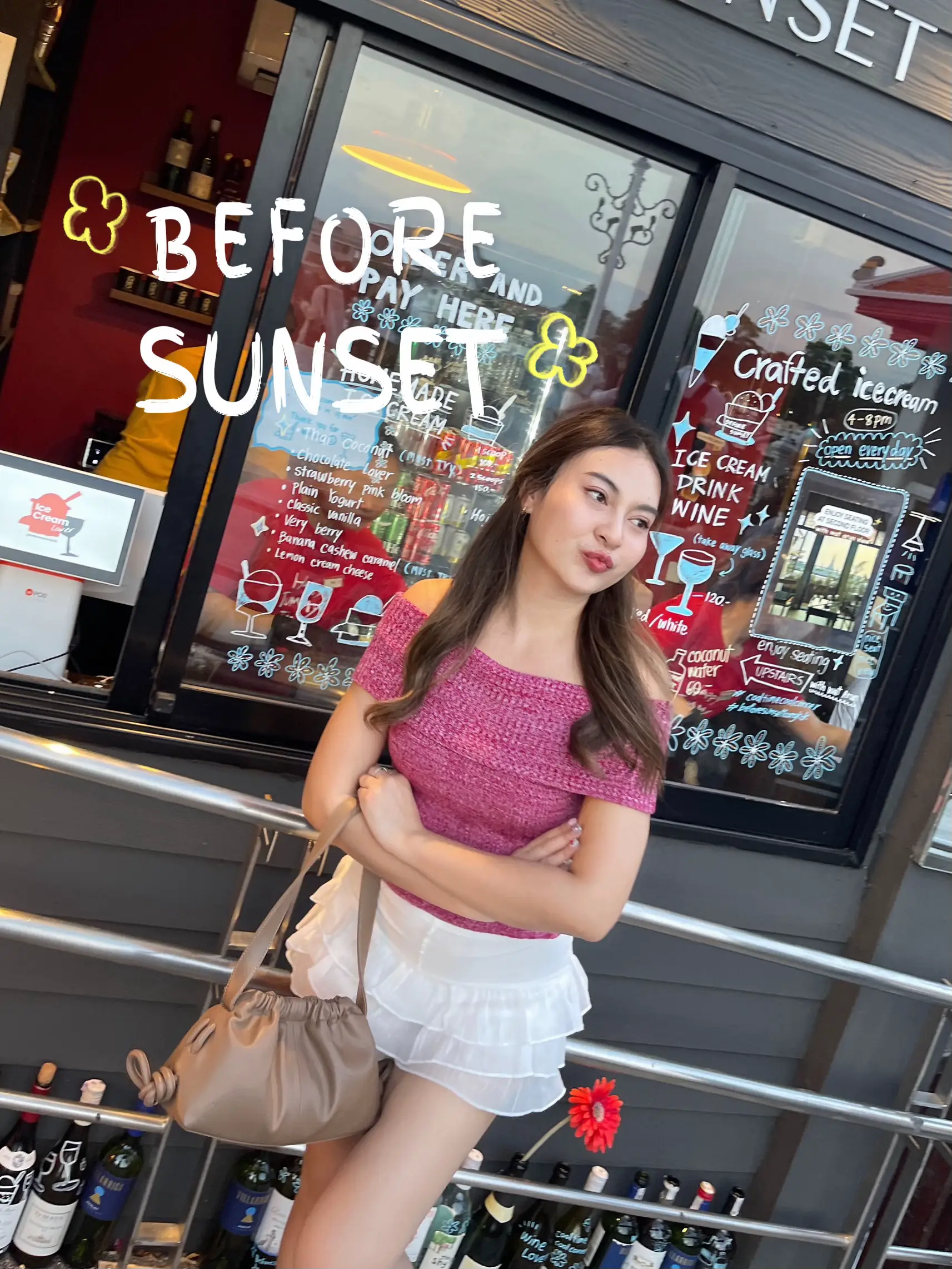 Before sunset | ร้านไอศครีมมู้ดดี วิววัดอรุณ🌅🍧🍋 | แกลเลอรีที่โพสต์โดย ...