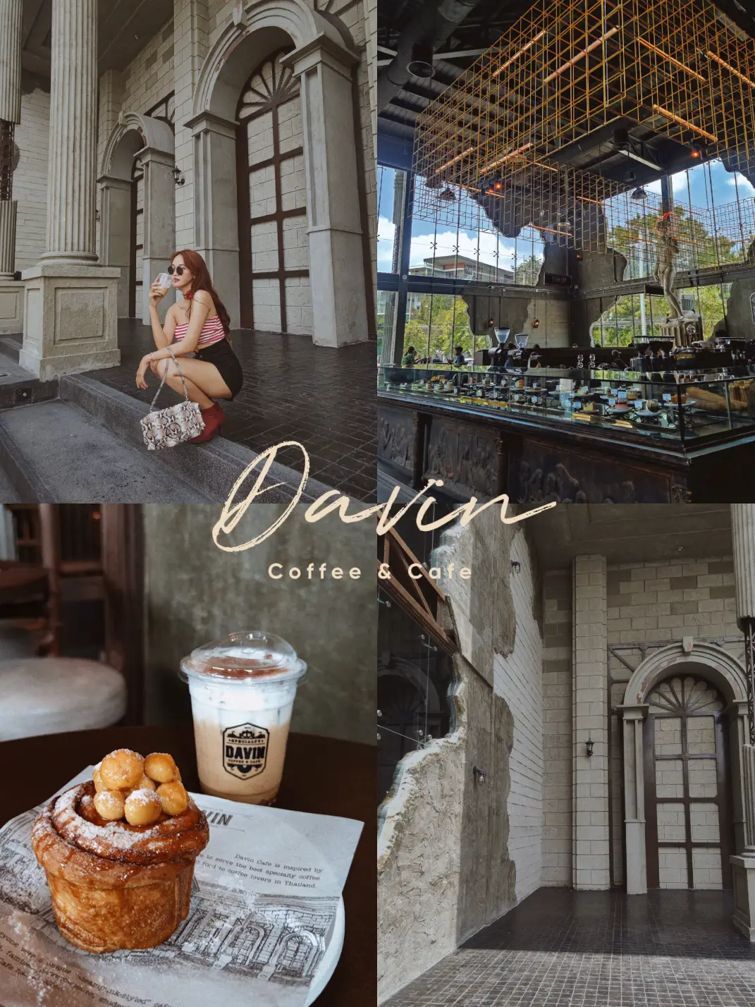 🏛 คาเฟ่สไตล์โรมัน ที่ Davin Cafe | แกลเลอรีที่โพสต์โดย Hanna | Lemon8