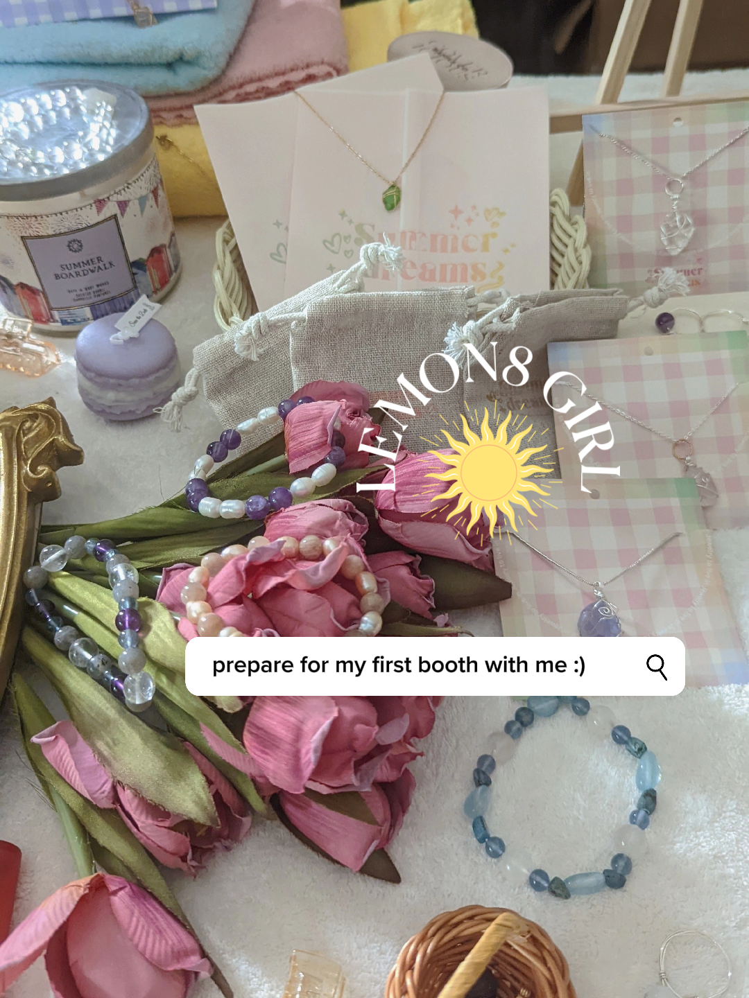 my first pop-up booth! soft launch bts 💗 | Video published by summerdreamsj | Lemon8