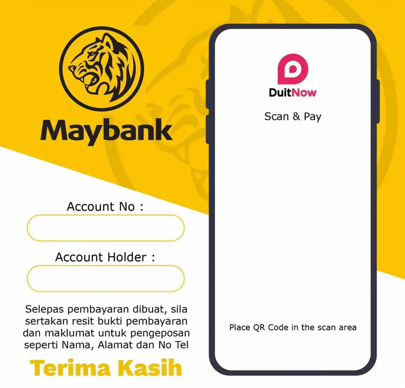 TEMPLATE UNTUK MAYBANK | Galeri disiarkan oleh Ecaariffin | Lemon8