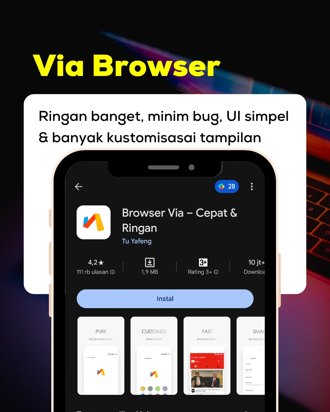 5 Browser ringan buat hp kentang | Galeri diposting oleh Pasartela ...