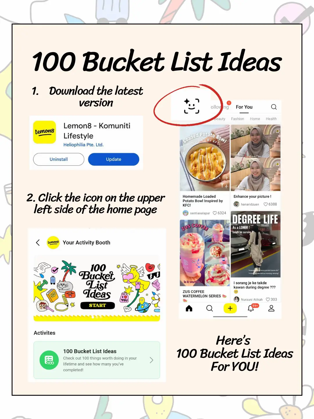 Comel gila feature baru! Giving out 50 merch!🤪 | Galeri disiarkan oleh Lemon8_MY | Lemon8