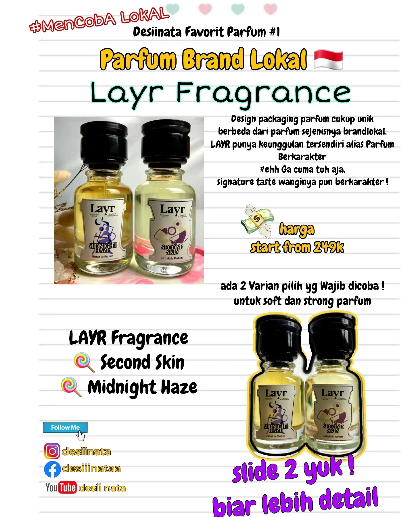 LAYR Parfum Brandlokal Parfum | Galeri diposting oleh Desi Natalia | Lemon8