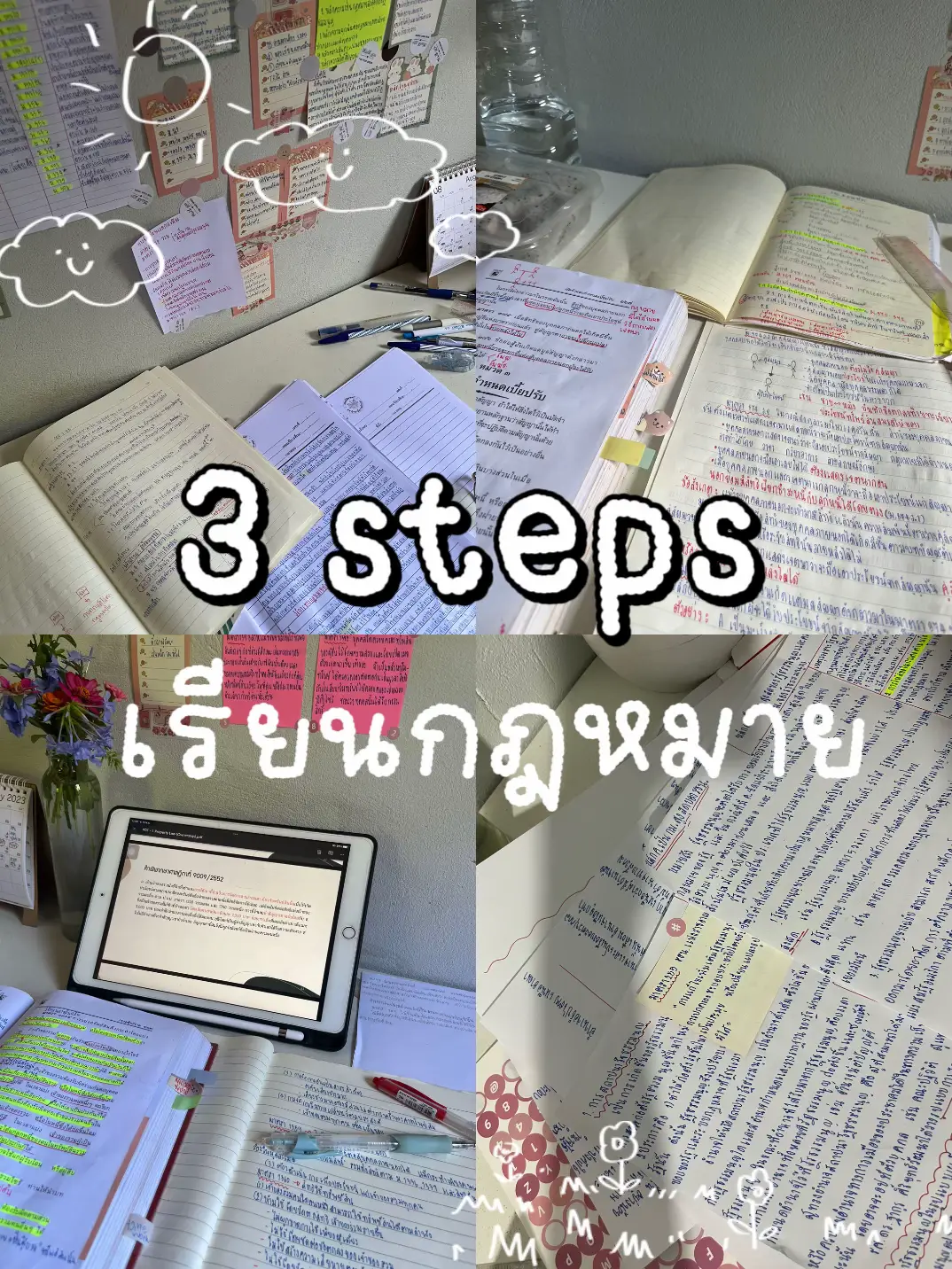 3 steps เรียนกฎหมาย(ง่ายๆมั้ยนะ) | แกลเลอรีที่โพสต์โดย ศิริ | Lemon8